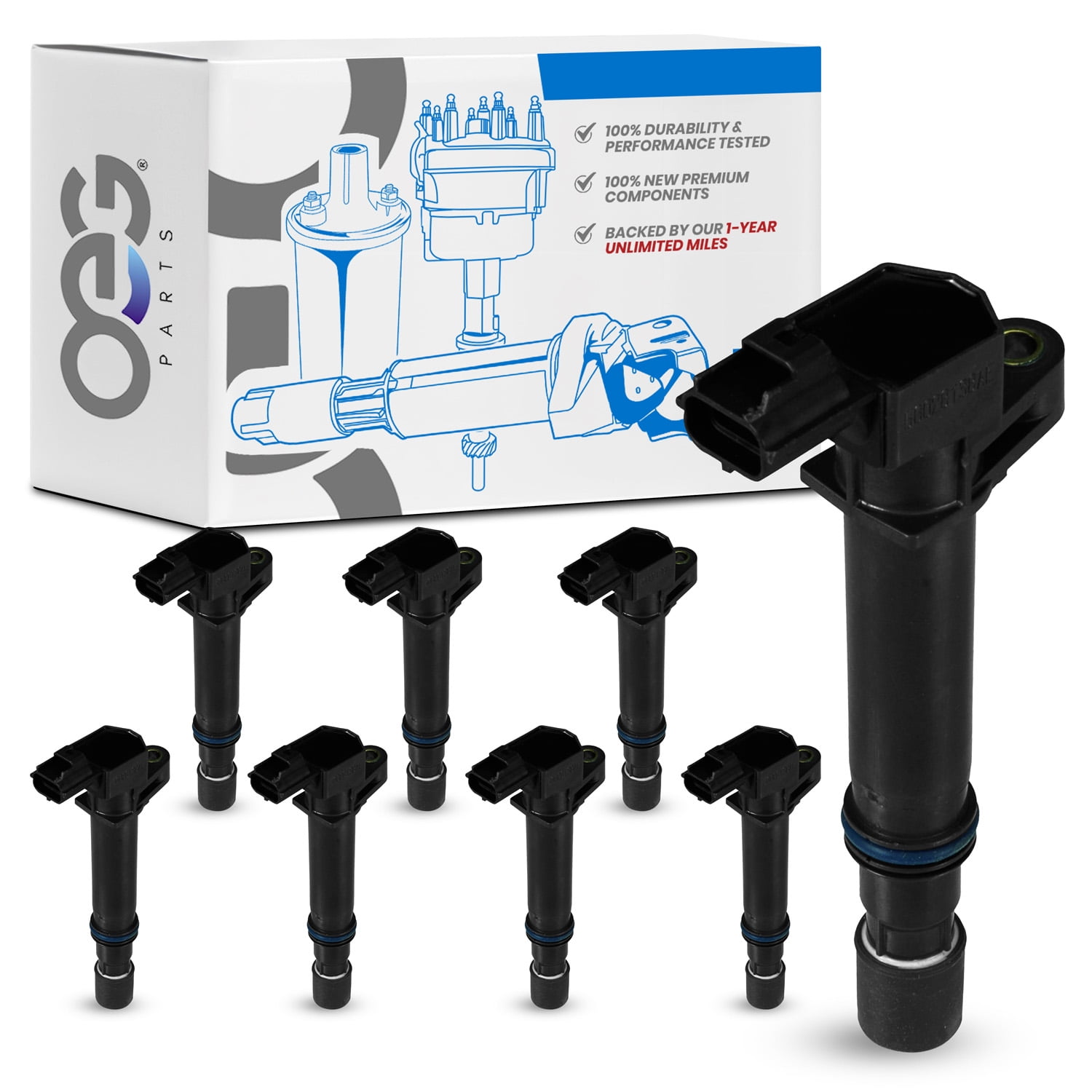OEG Parts New Pack of 8 Ignition Coils Replacement For Chrysler Aspen 4 ...