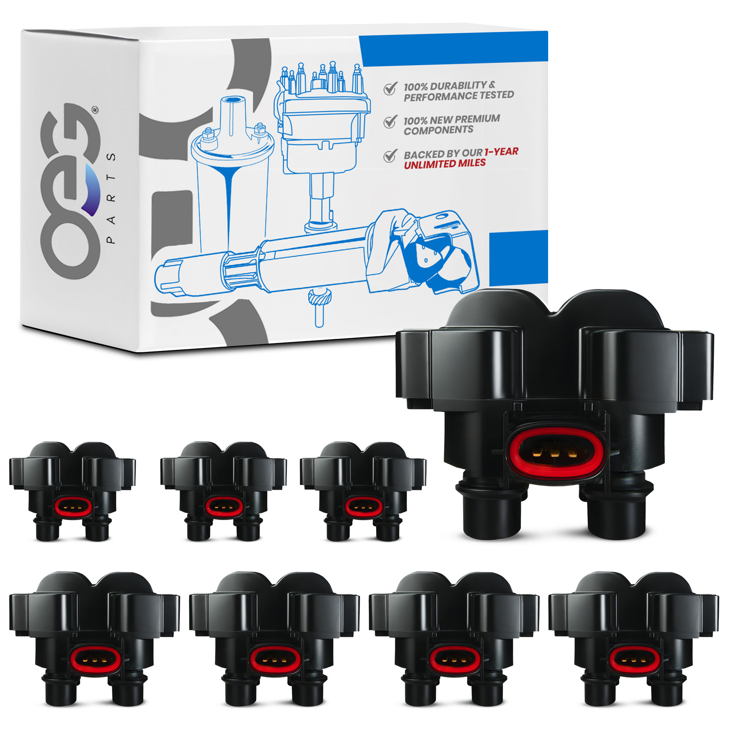 OEG Parts New Pack of 8 Ignition Coils Replacement For Ford Crown ...