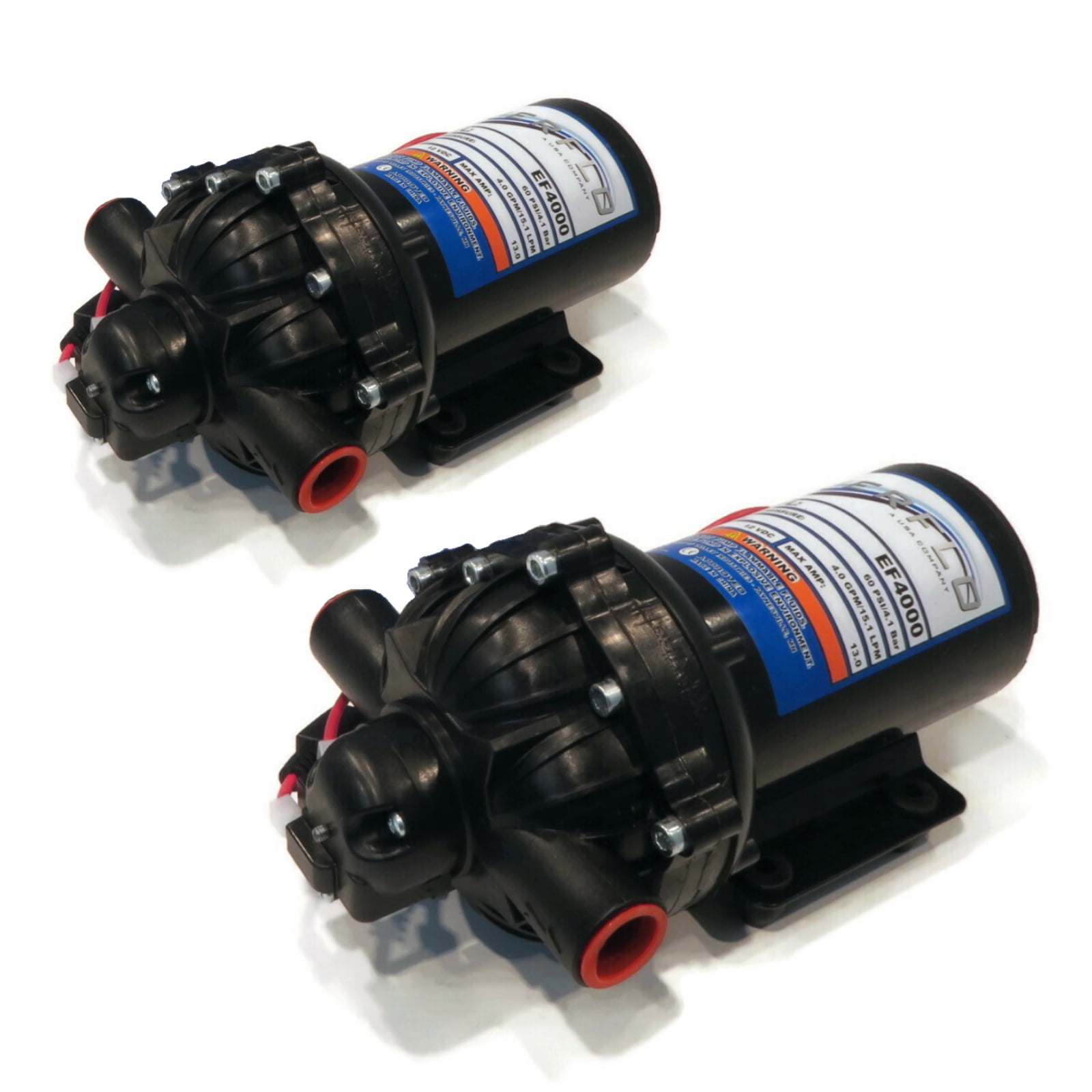 OEM (2 Pack) Everflo 4.0 GPM, 12 Volt, Diaphragm Pump EF4000, EF4000 ...