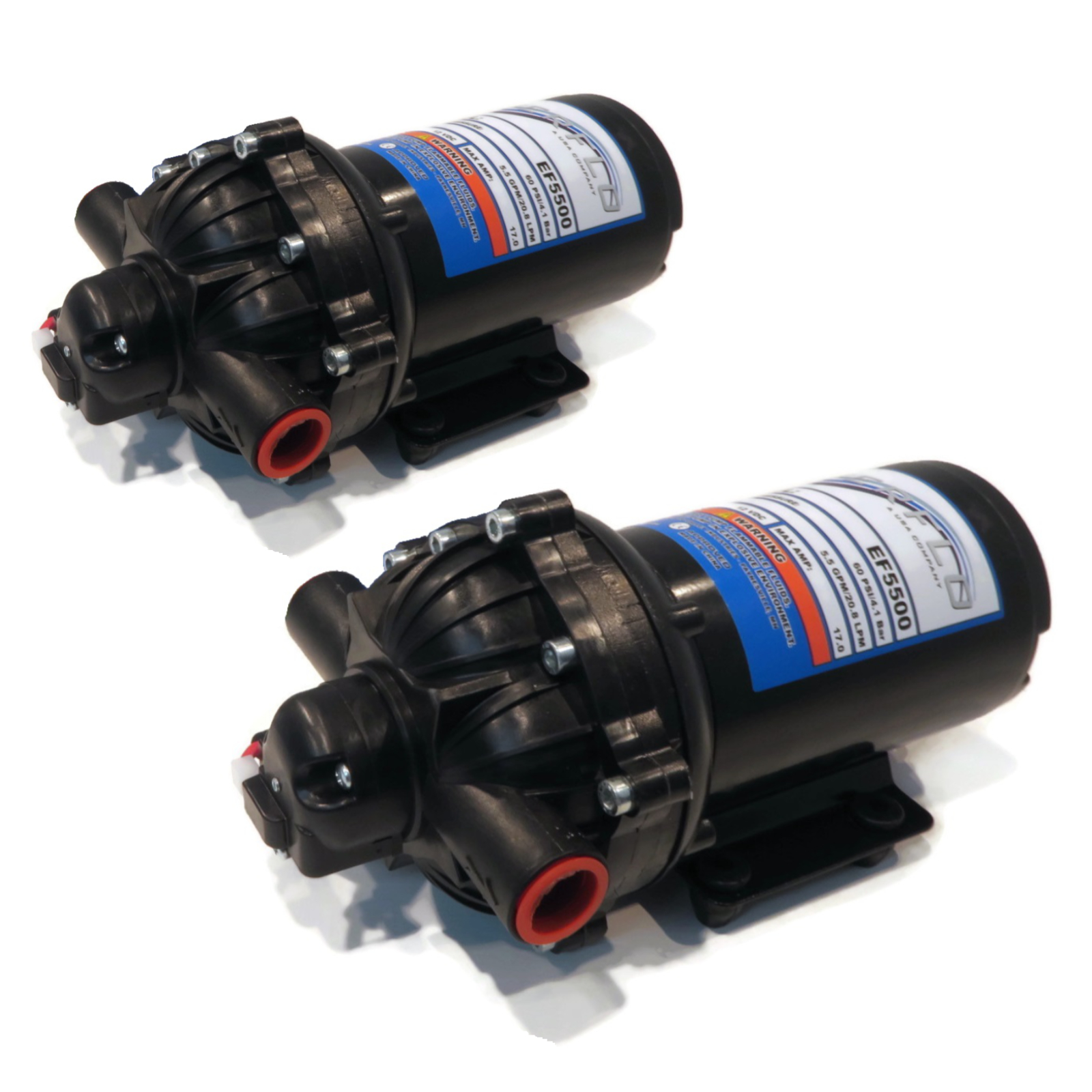 OEM | (2 Pack) Everflo 5.5 GPM, 12 Volt, Diaphragm Pump EF5500, EF5500-BOX, EF5500BOX - Walmart.com