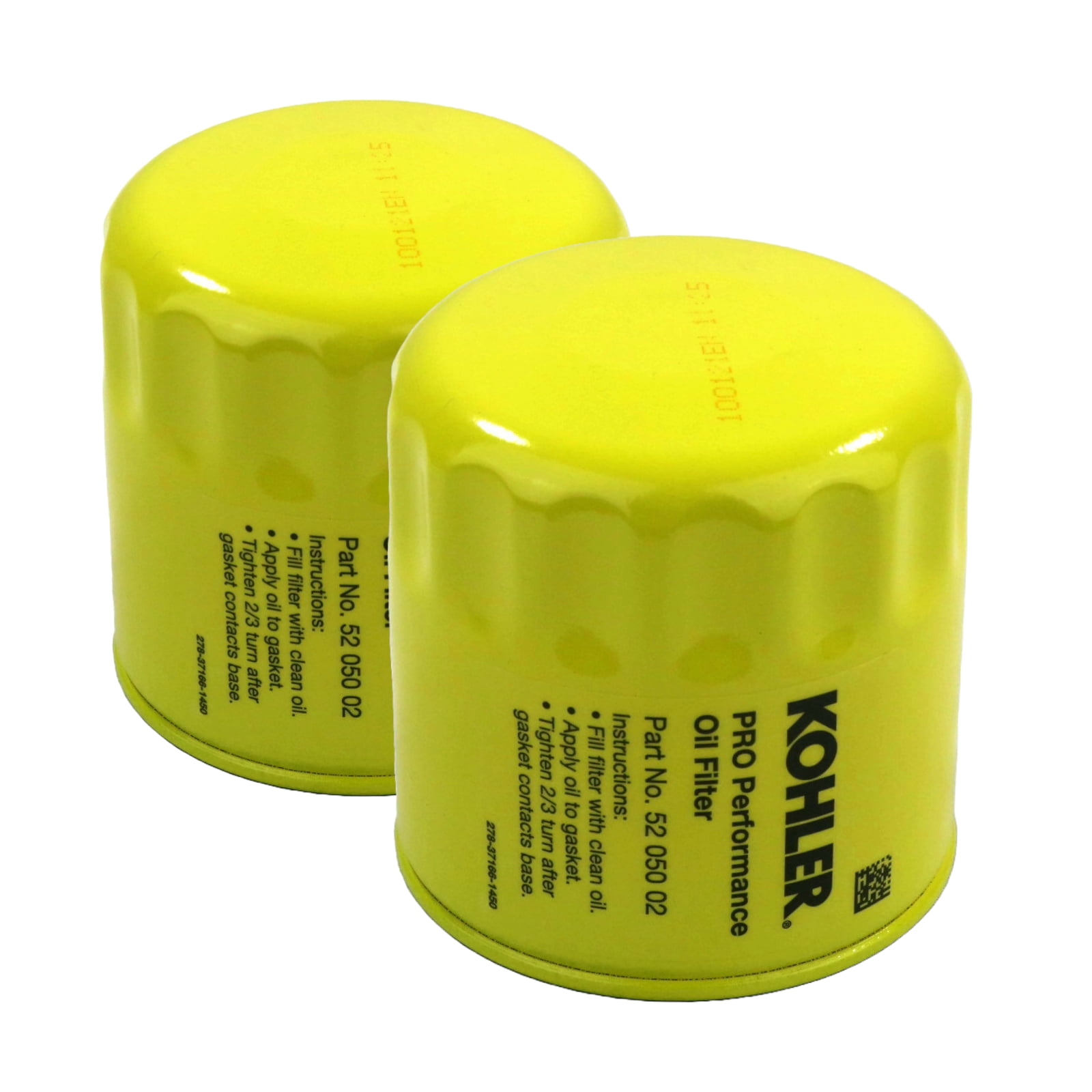 OEM (2 Pack) Pro Performance Anti-drain Oil Filter for Kohler 25 050-27 ...