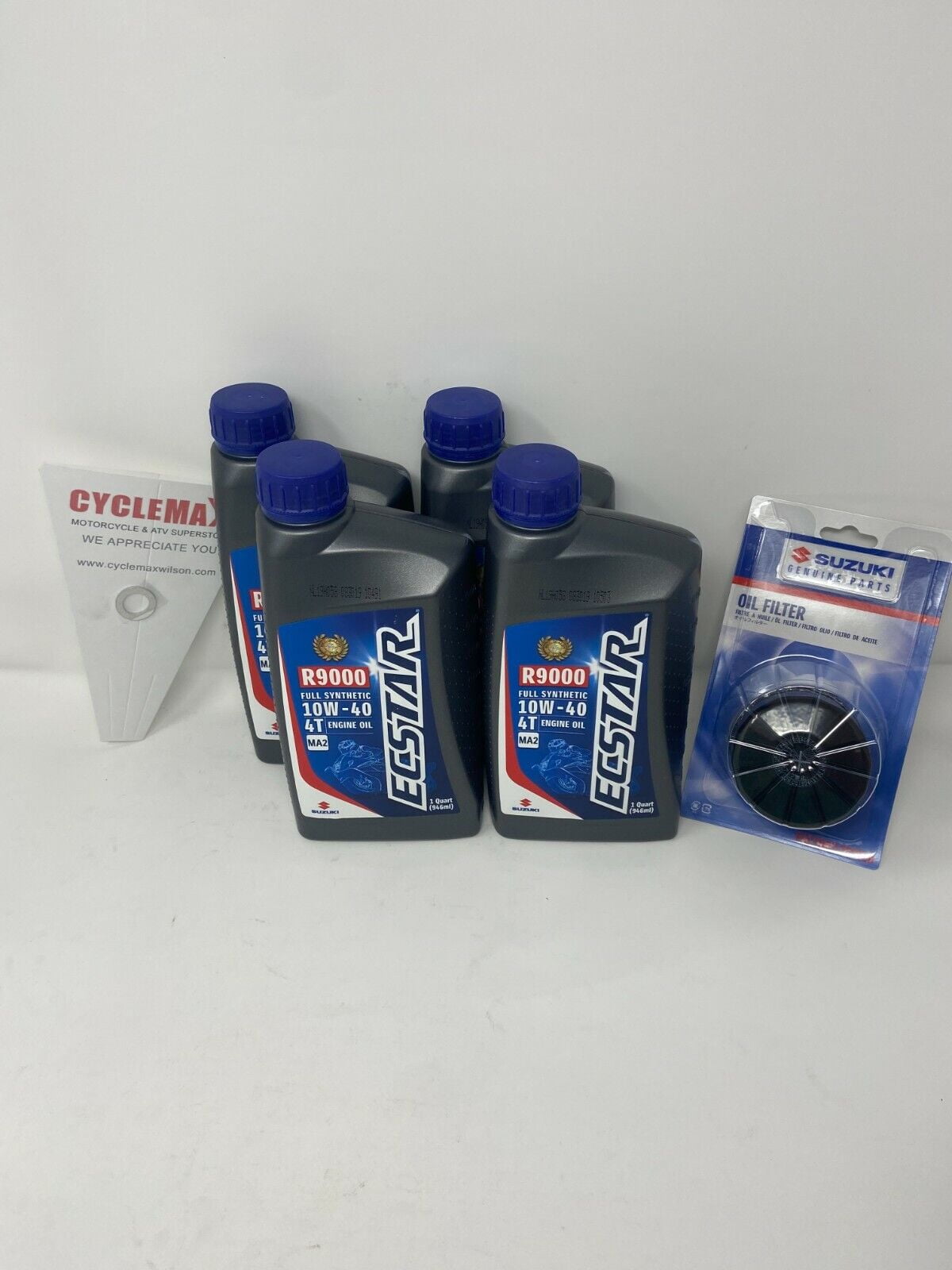 OEM 2017-2021 Suzuki GSX-S750 10w40 Full Synthetic Oil Change Kit ...
