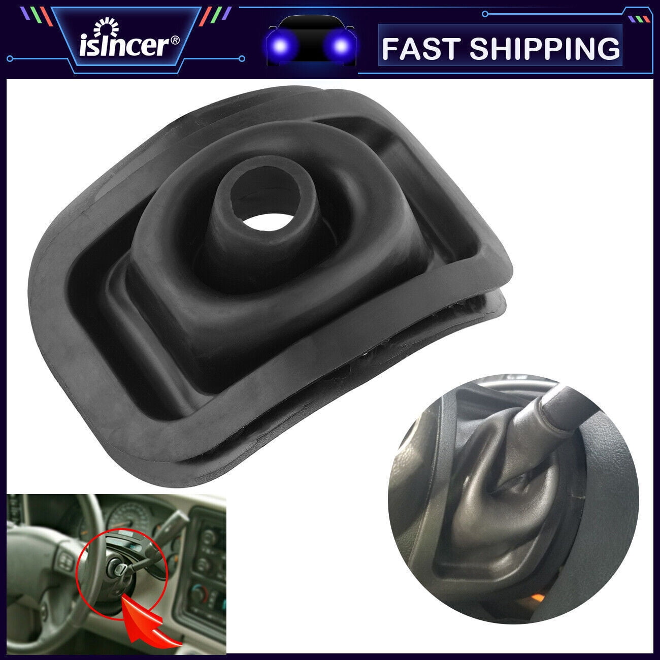 OEM 26093753 Shifter Boot Steering Column Mounted Black for Cadillac ...