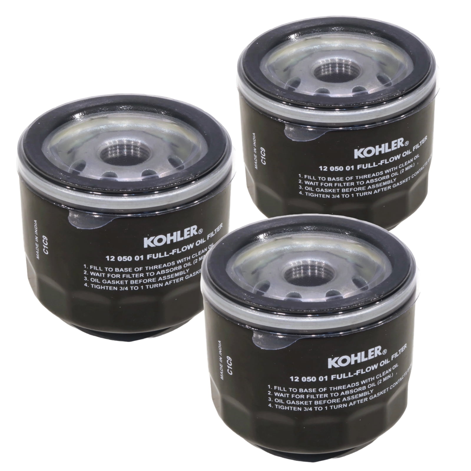 OEM (3-Pack) Kohler OIL FILTER for Toro 12 050 01, 1205001, 12 050 01-S ...