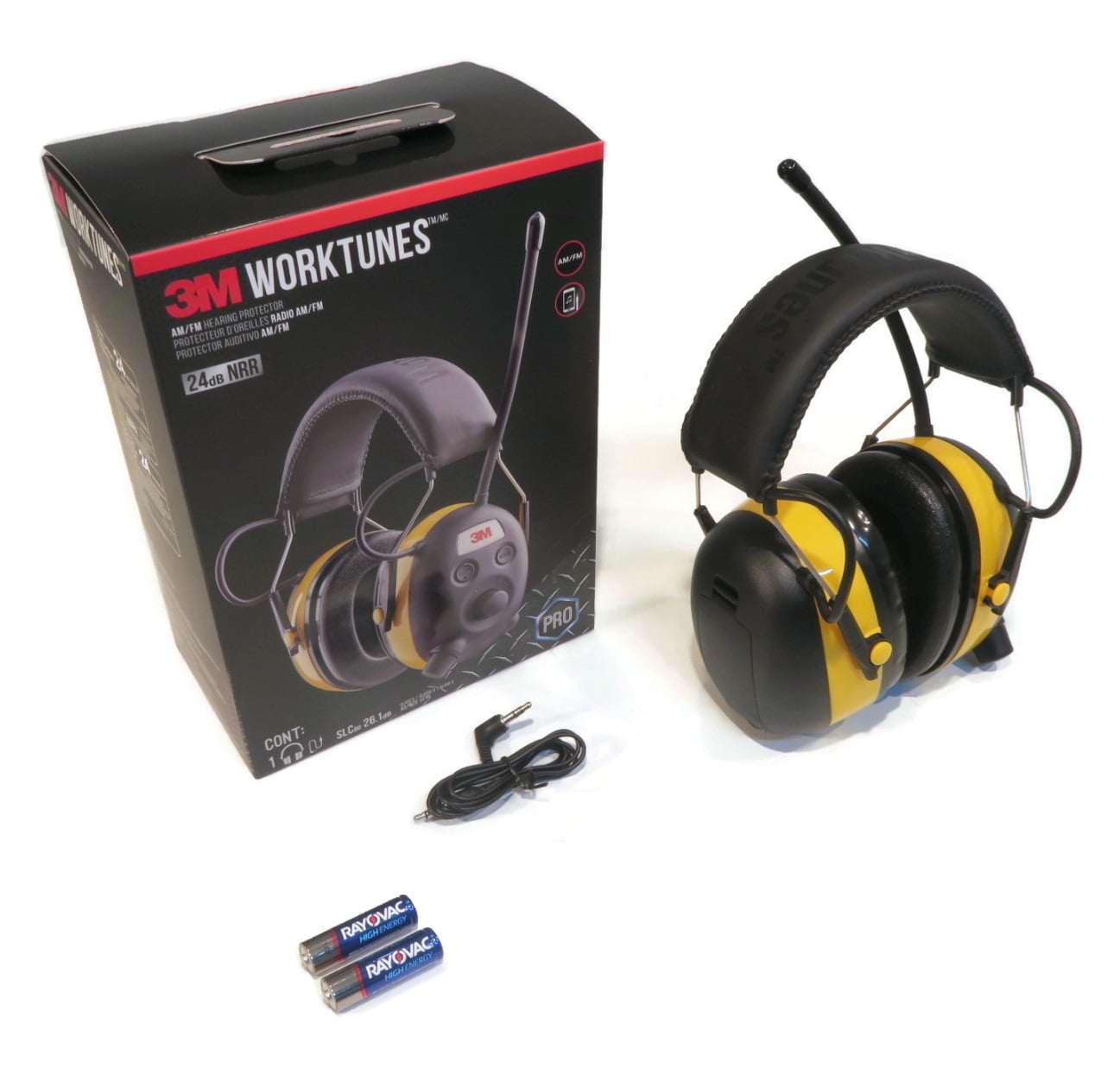 OEM | 3M Peltor Worktunes AM/FM Headphones & Batteries for Radio, Music ...