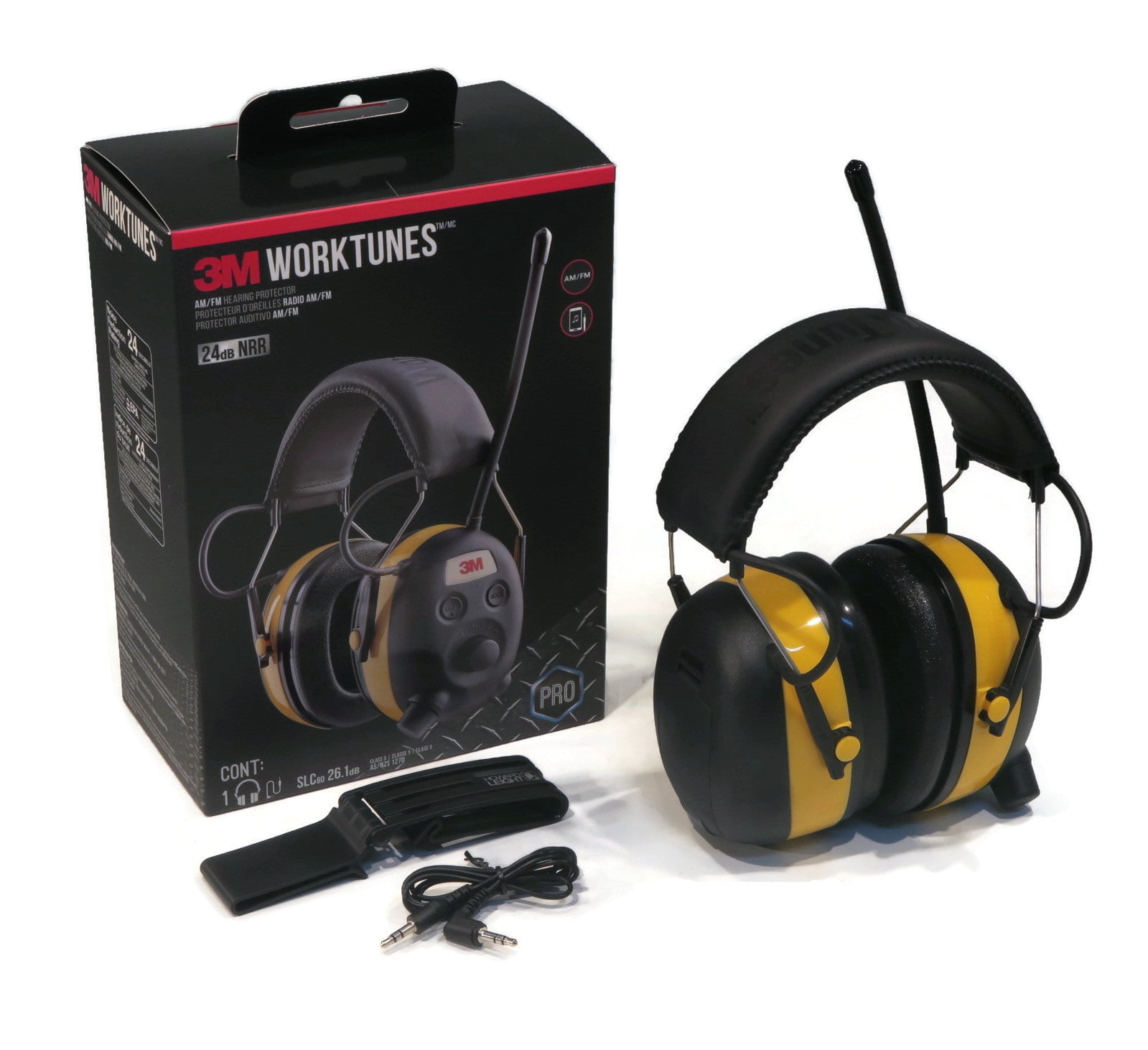 OEM | 3M Peltor Worktunes Headphones w/ Belt Clip for Music, Podcasts ...