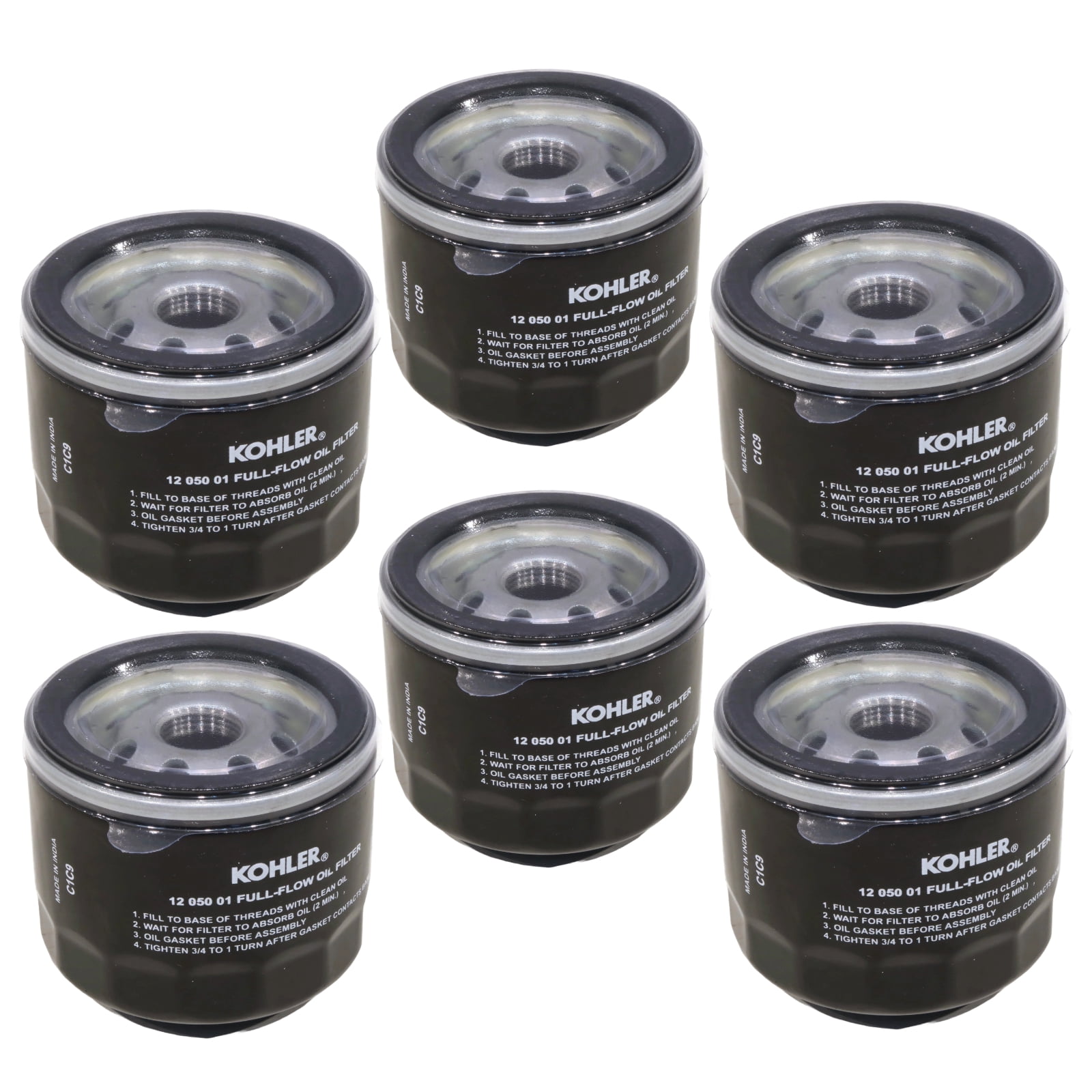 OEM (6-Pack) Kohler OIL FILTER for KH-12-050-01-S, KH1205001S, KH-12 ...