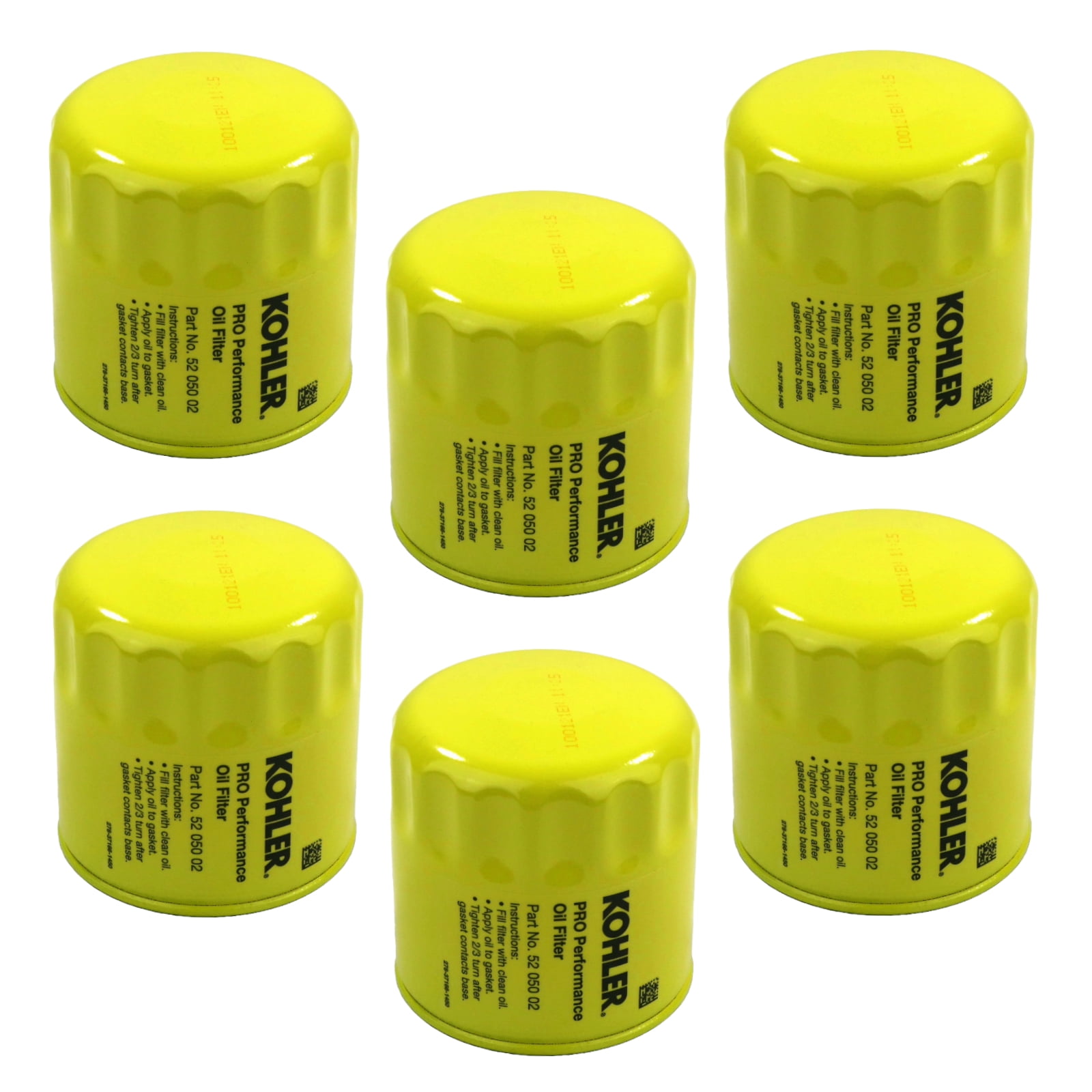 OEM | (6 Pack) Pro Performance Anti-drain Oil Filter for Kohler 52 050 ...