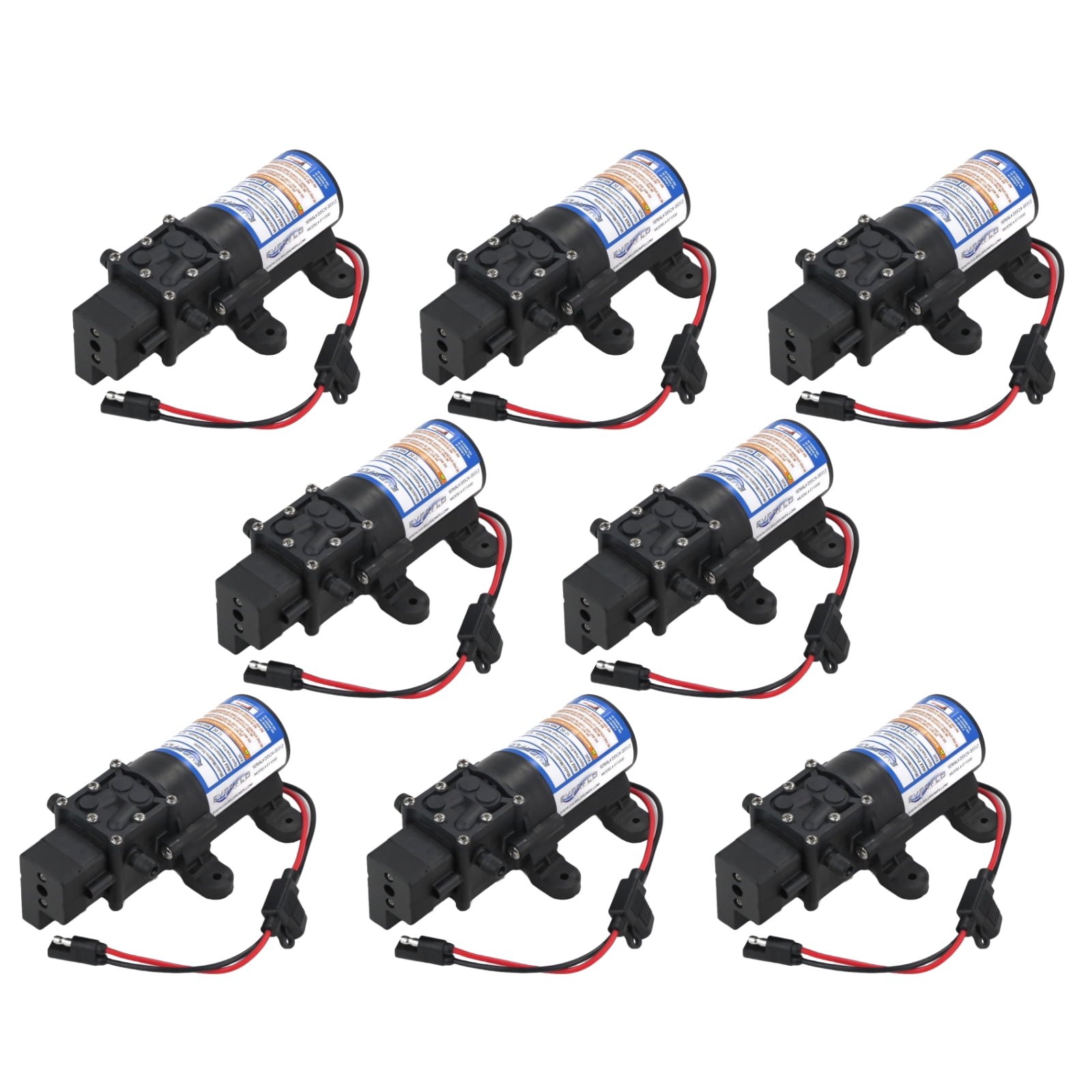 OEM | (8 Pack) Everflo 1.0 GPM, 12V, Diaphragm Pump EF1000, EF1000-BOX ...