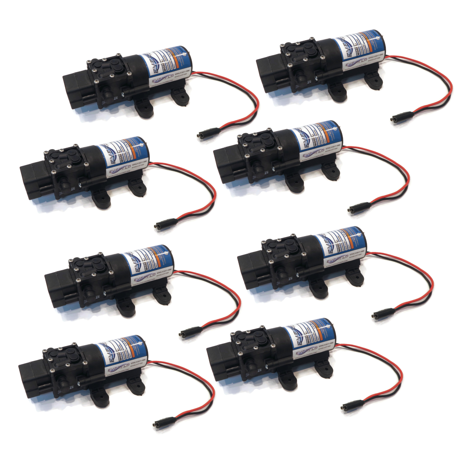 OEM | (8 Pack) Everflo 12V Diaphragm Pump EF1000-BC, EF1000BC, D0319 ...