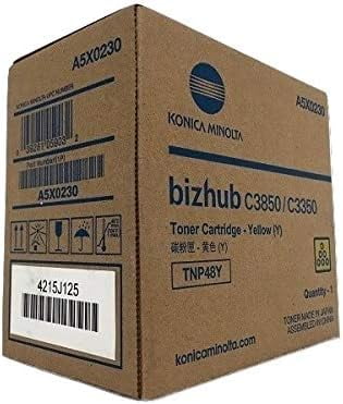 OEM A5X0230 TNP48Y Yellow Toner Cartridge Bizhub C3350 C3850 C3850FS ...