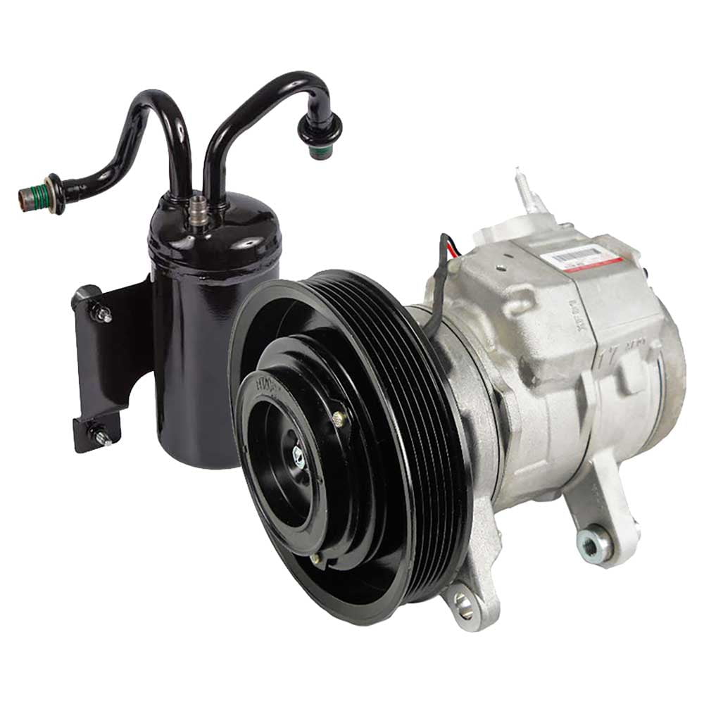 OEM AC Compressor w/ A/C Clutch & Drier For 2008 Dodge Ram 1500 w/ 3.7L ...