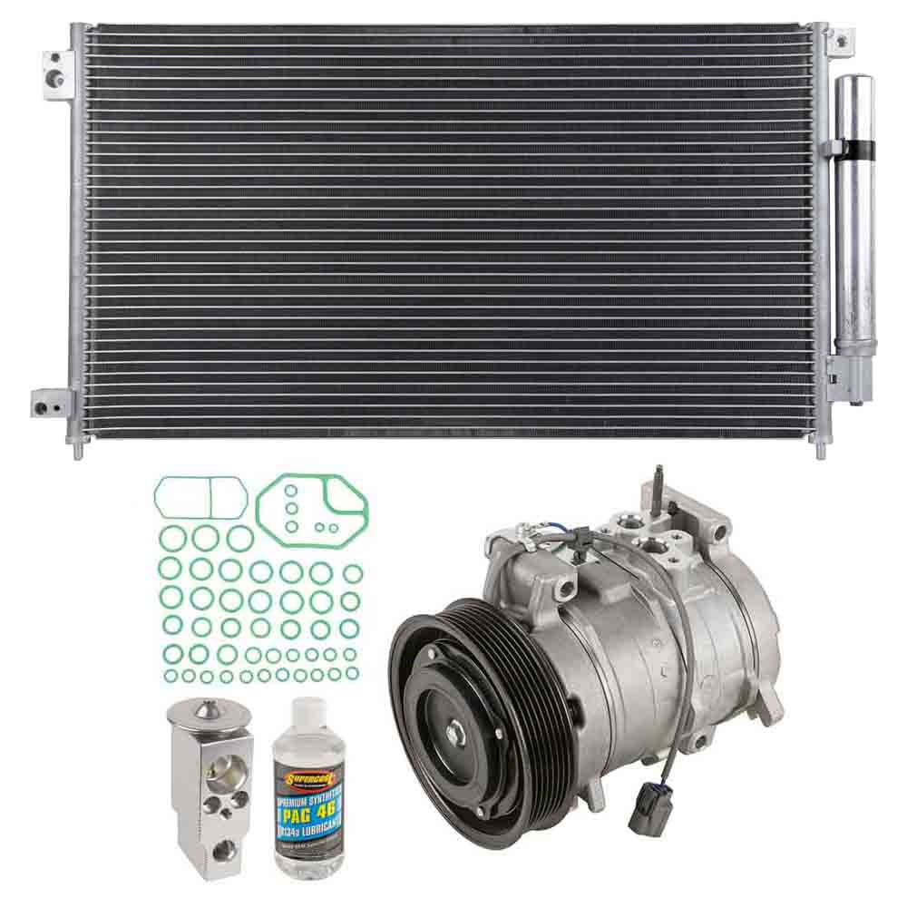 OEM AC Compressor w/ A/C Condenser & Drier For Honda Accord 4-Door ...