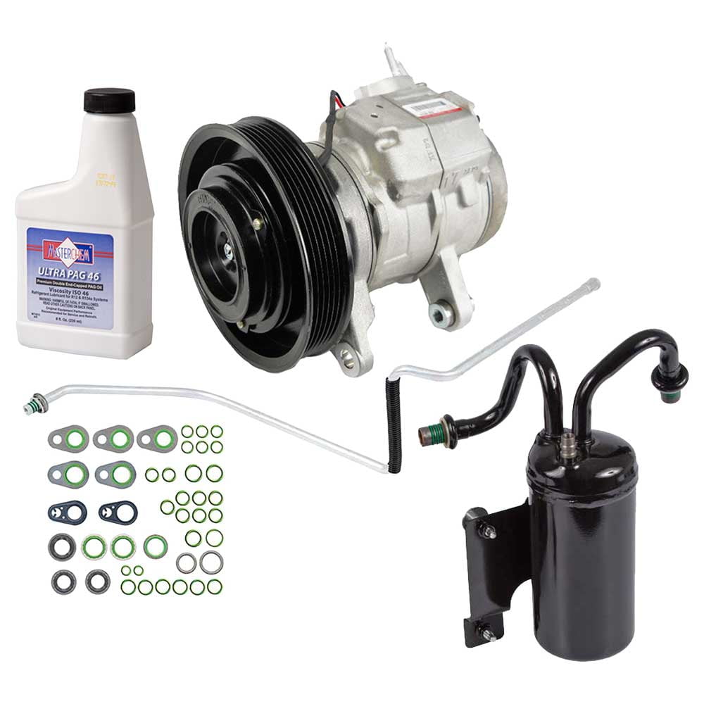 OEM AC Compressor w/ A/C Repair Kit For 2008 Dodge Ram 1500 w/ 3.7L V6 ...