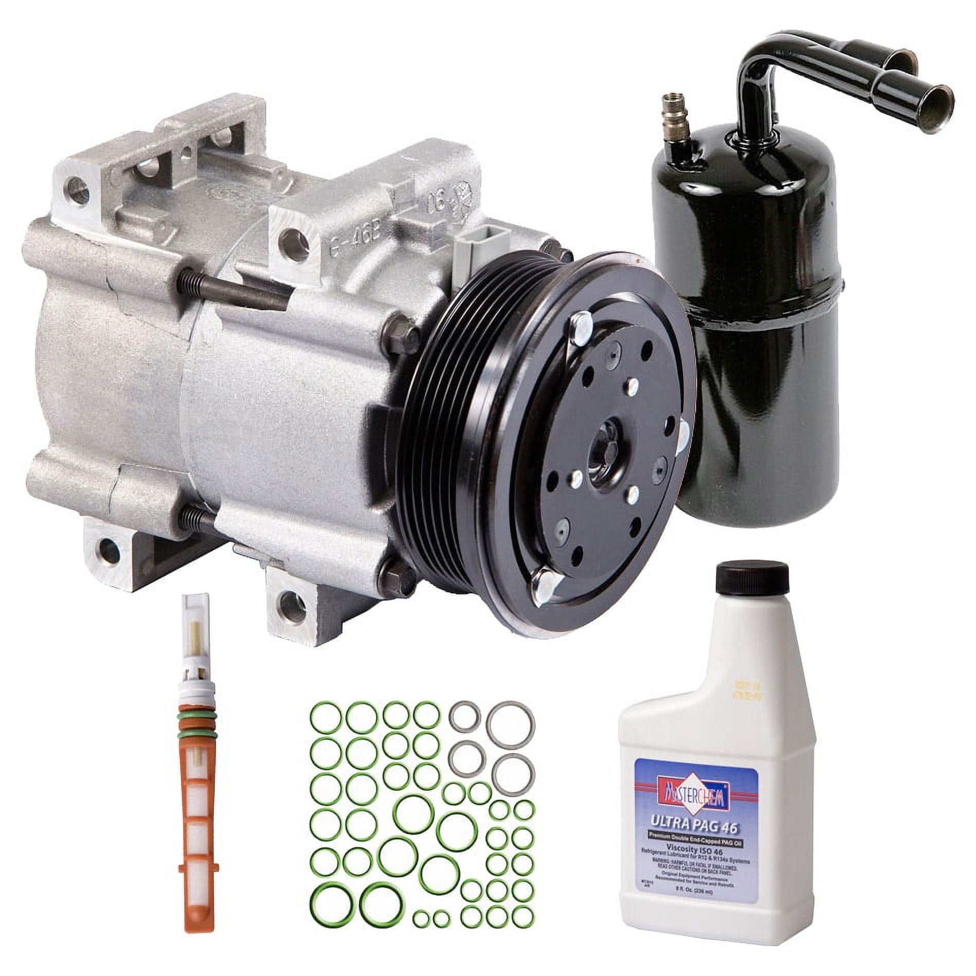OEM AC Compressor w/ A/C Repair Kit For Ford Mustang 4.0L V6 2005 2006 ...