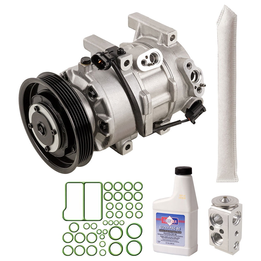 OEM AC Compressor w/ A/C Repair Kit For Hyundai Accent & Kia Rio 2012 ...