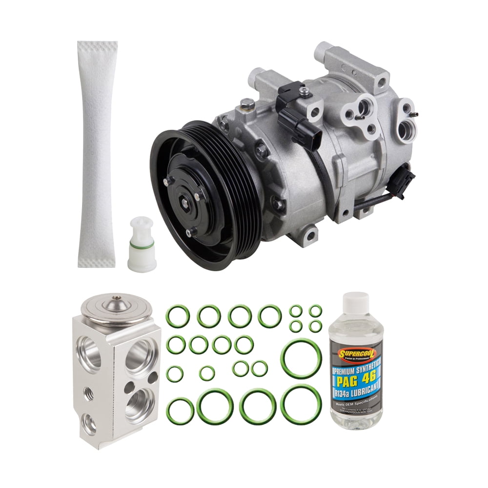 OEM AC Compressor w/ A/C Repair Kit For Hyundai Genesis Coupe V6 2013 ...