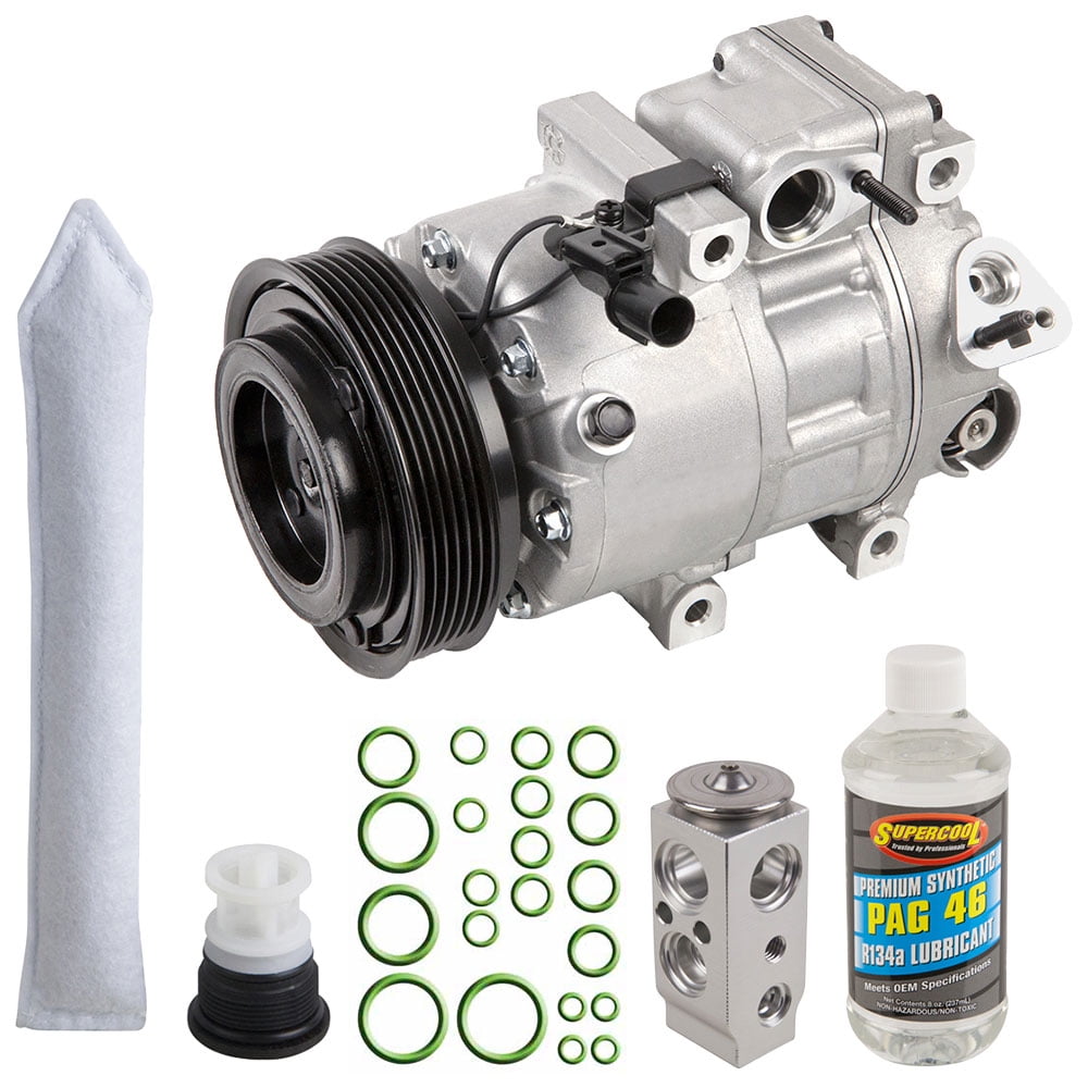 OEM AC Compressor w/ A/C Repair Kit For Hyundai Santa Fe & Kia Sorento ...