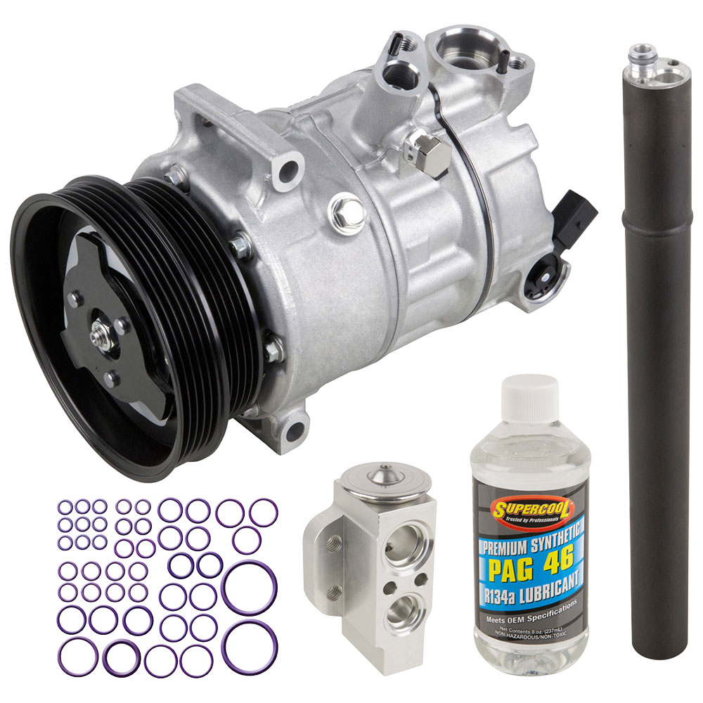 OEM AC Compressor w/ A/C Repair Kit For Volkswagen VW Golf GTI Rabbit ...