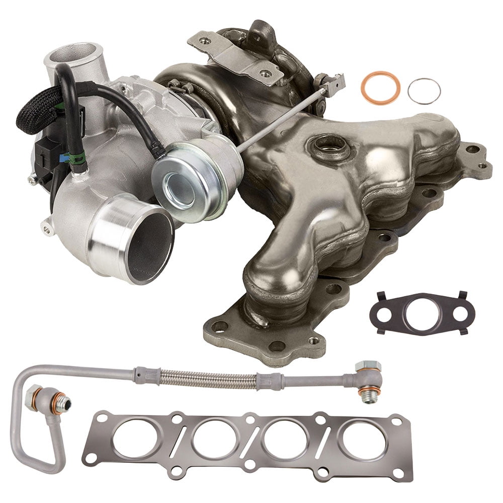 OEM BorgWarner Turbo Turbocharger w/ Gaskets & Oil Feed Line For Land ...