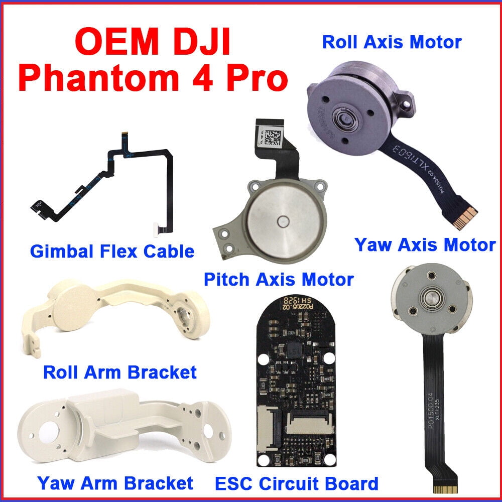 OEM DJI Phantom 4/4 Pro/V2.0/Adv Gimbal Camera Arm Bracket Motor ESC ...