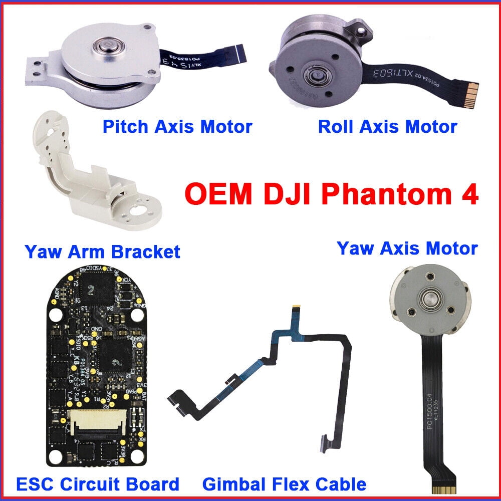 OEM DJI Phantom 4/4 Pro/V2.0/Adv Gimbal Camera Arm Bracket Motor ESC ...