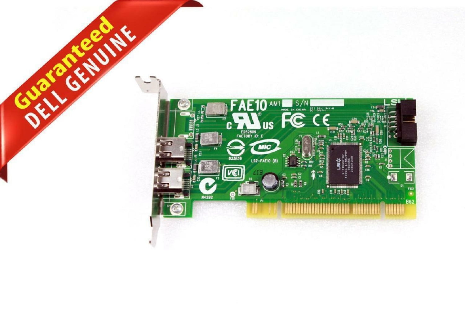 OEM Dell J886H FireWire Card, 1394A Dual Port 2 Ports PCI Low Profile ...