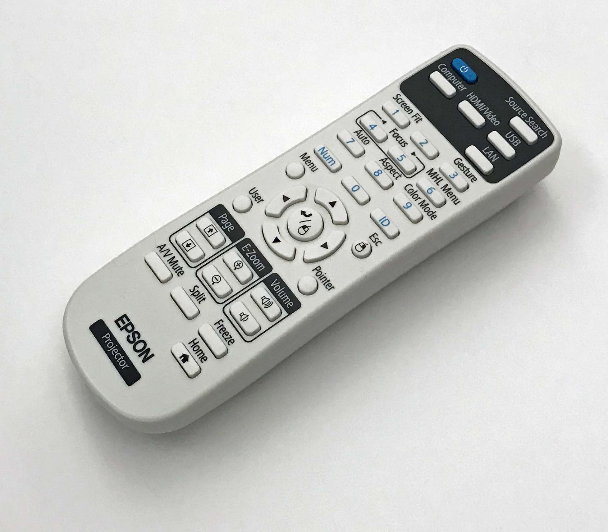 OEM Epson Remote Control Supplied With PowerLite 1780W, 1781W, 1785W ...