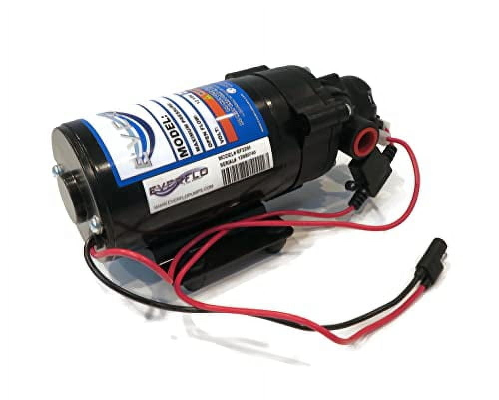 OEM | Everflo 2.2 GPM, 12 Volt, 70 PSI, Diaphragm Pump EF2200, EF2200 ...