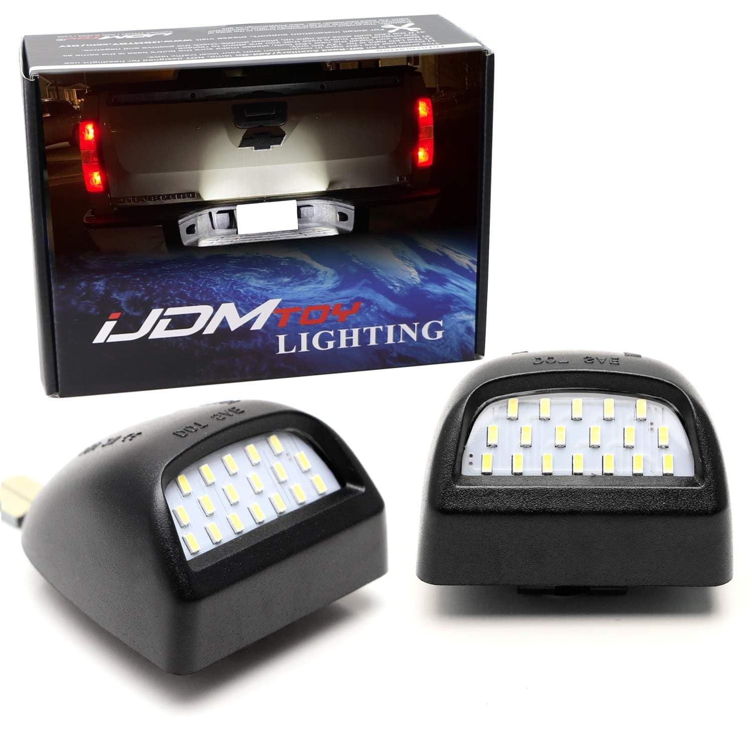 OEM-Fit 3W Full LED License Plate Light Assembly Kit For Chevrolet ...