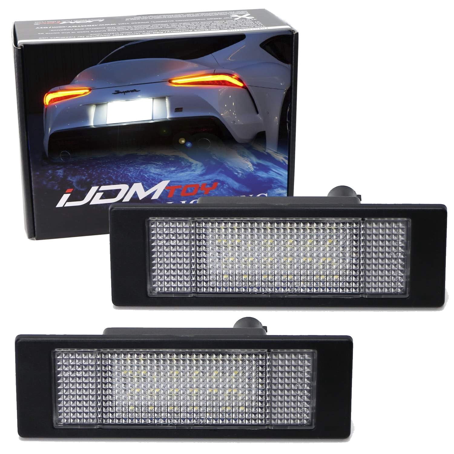 OEM-Fit 3W Full LED License Plate Light Kit For 2020-up Toyota GR Supra ...