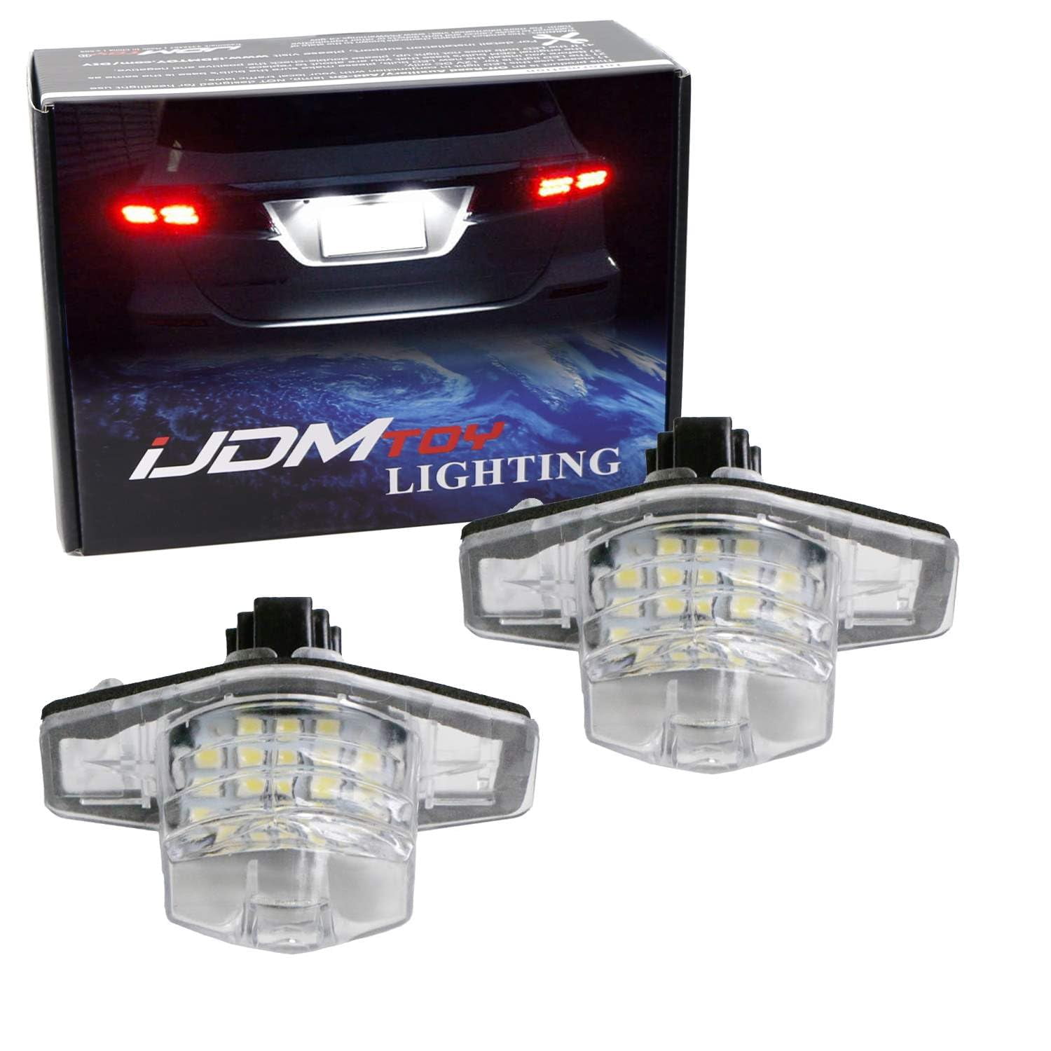 OEM-Fit 3W Full LED License Plate Light Kit For Honda Civic Coupe Fit CR-V Element Crosstour ...