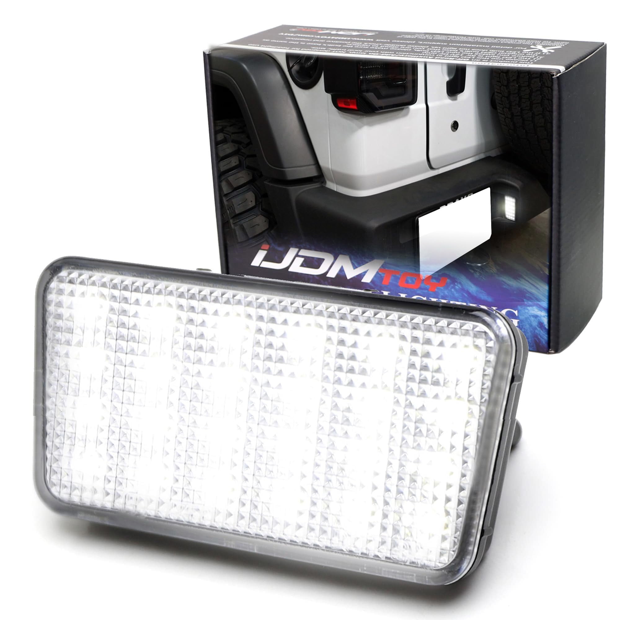 OEM-Fit 3W Full LED License Plate Light Kit For Jeep 2018-up Wrangler ...