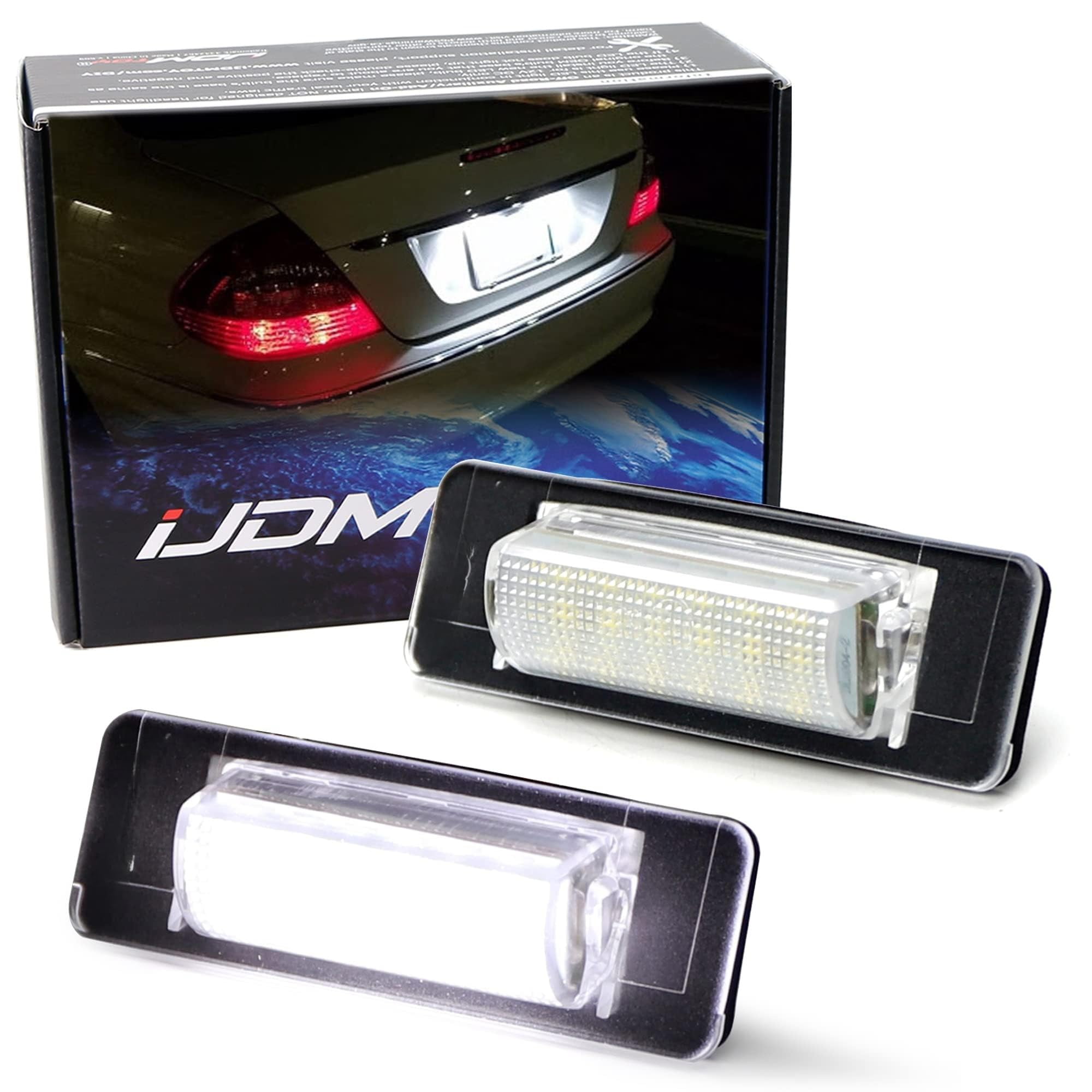 OEM-Fit 3W Full LED License Plate Light Kit For Mercedes W202 C-Class ...