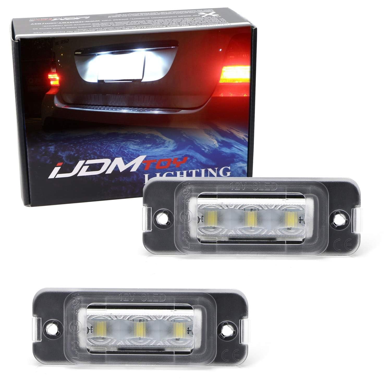 OEM-Fit 3W Full LED License Plate Light Kit For Mercedes ML M GL R ...