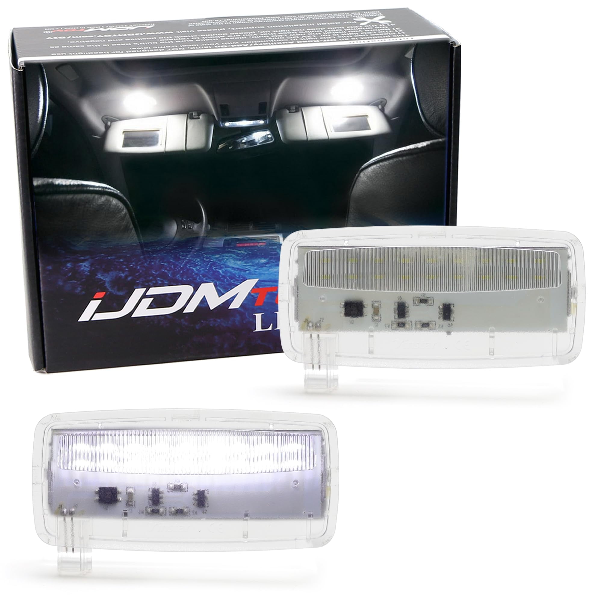 OEM-Fit 3W Xenon White LED Sun Visor Vanity Mirror Lights For BMW ...