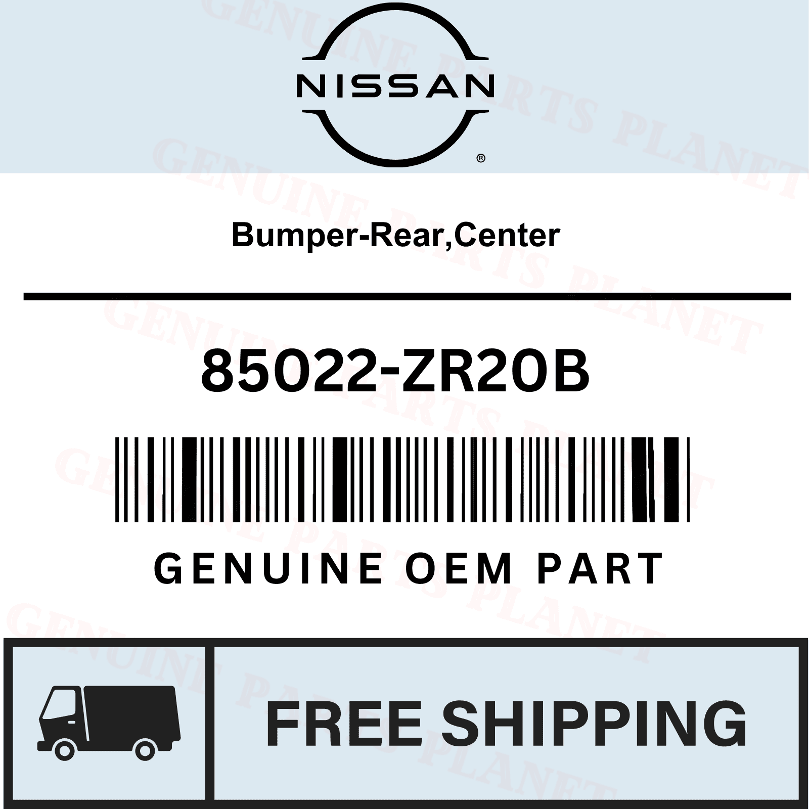 OEM GENUINE NISSAN TITAN 2008-2013 Bumper-Rear,Center - 85022-ZR20B ...