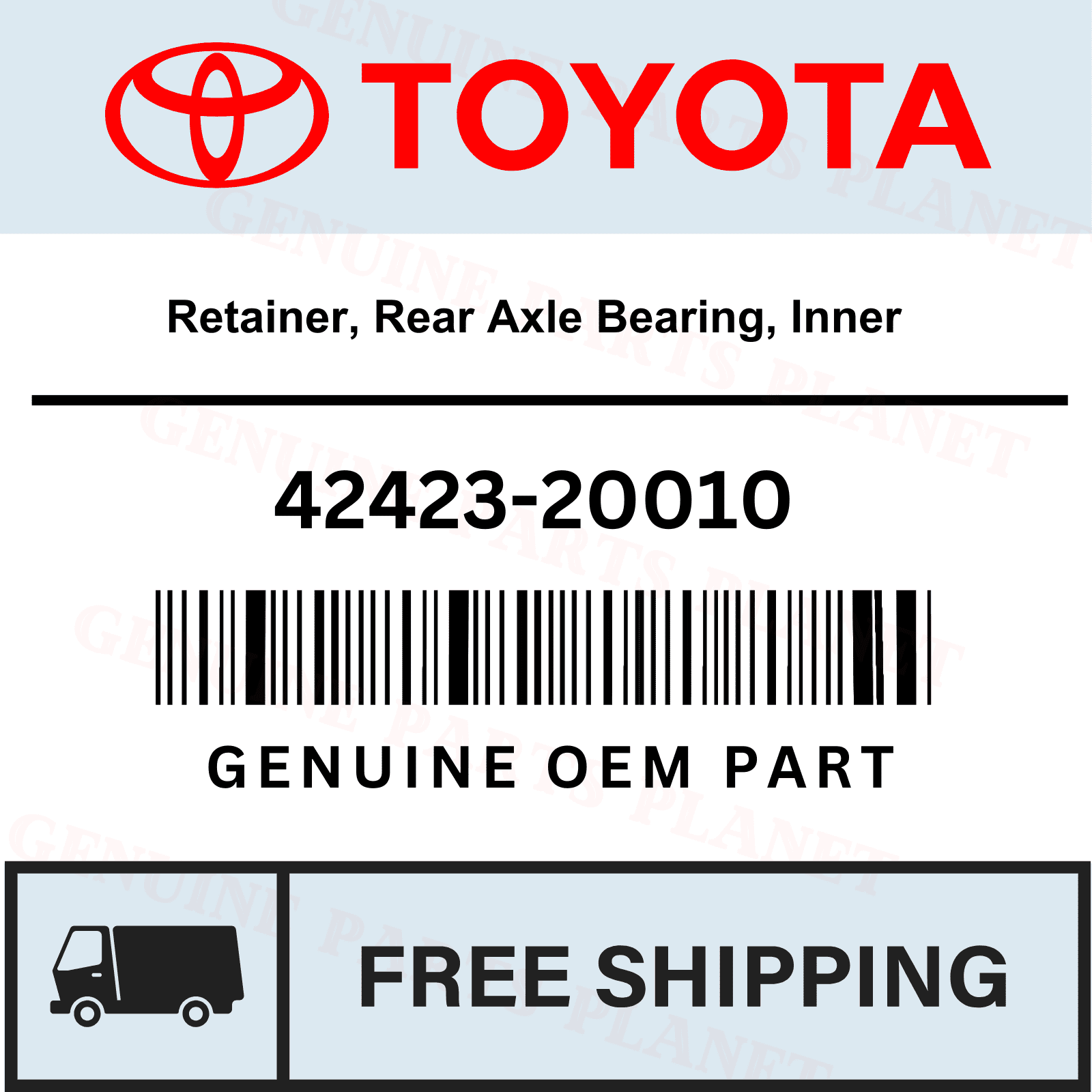 OEM GENUINE TOYOTA 1979-2006 Retainer, Rear Axle Bearing, Inner - 42423 ...