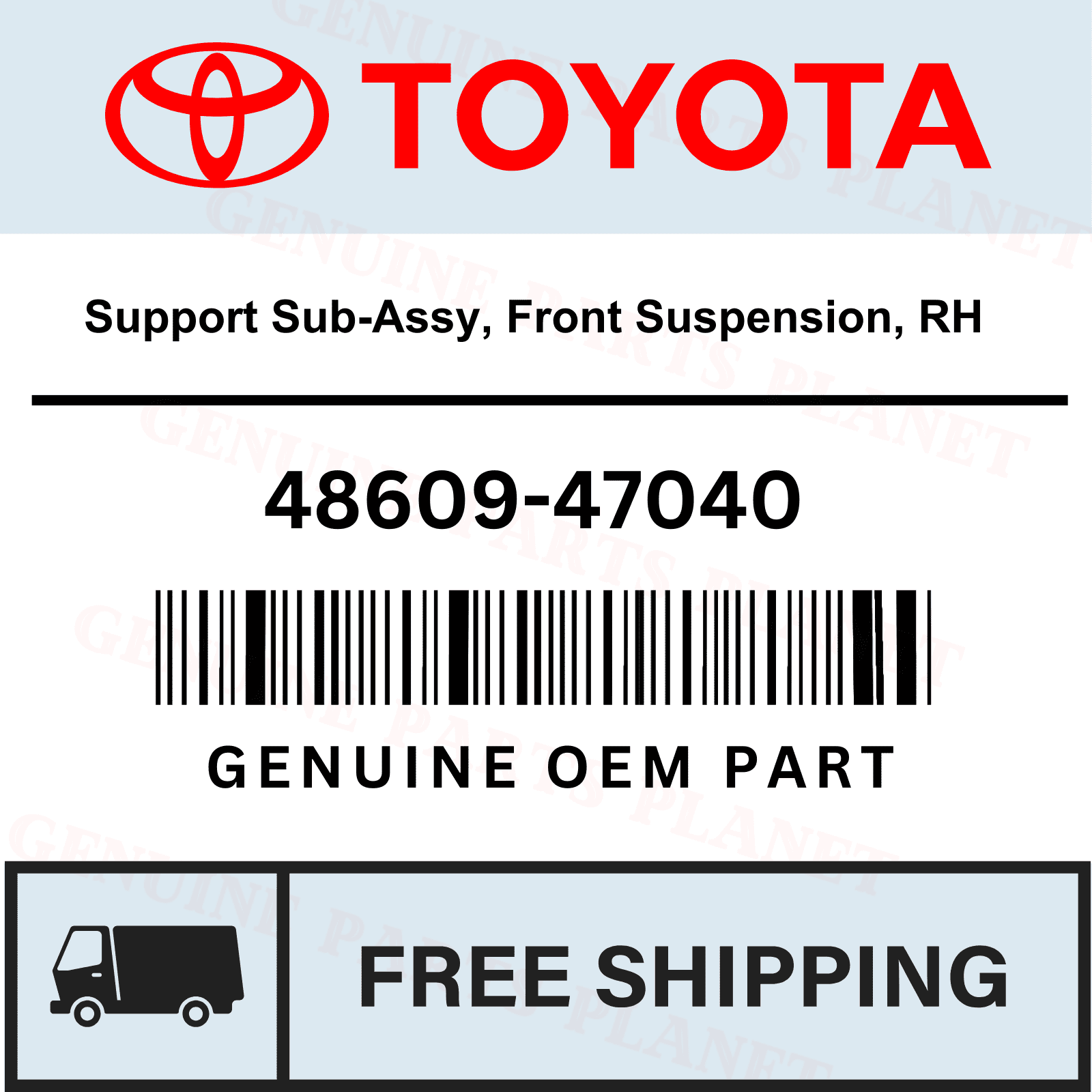 OEM GENUINE TOYOTA 2011-2017 Support Sub-Assy, Front Suspension, RH ...