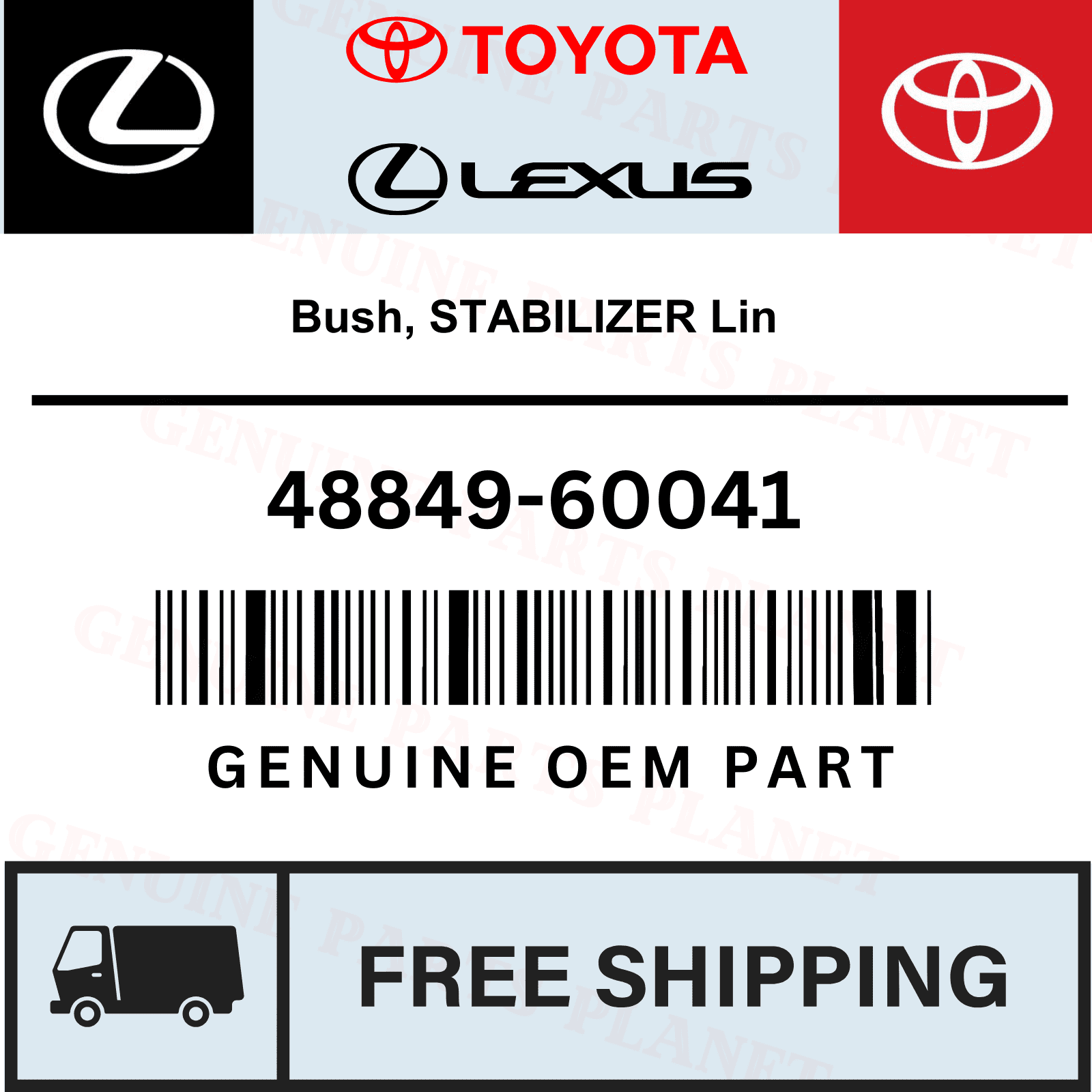 OEM GENUINE TOYOTA 4Runner 2010-2022 Bush, STABILIZER Lin - 48849-60041 ...
