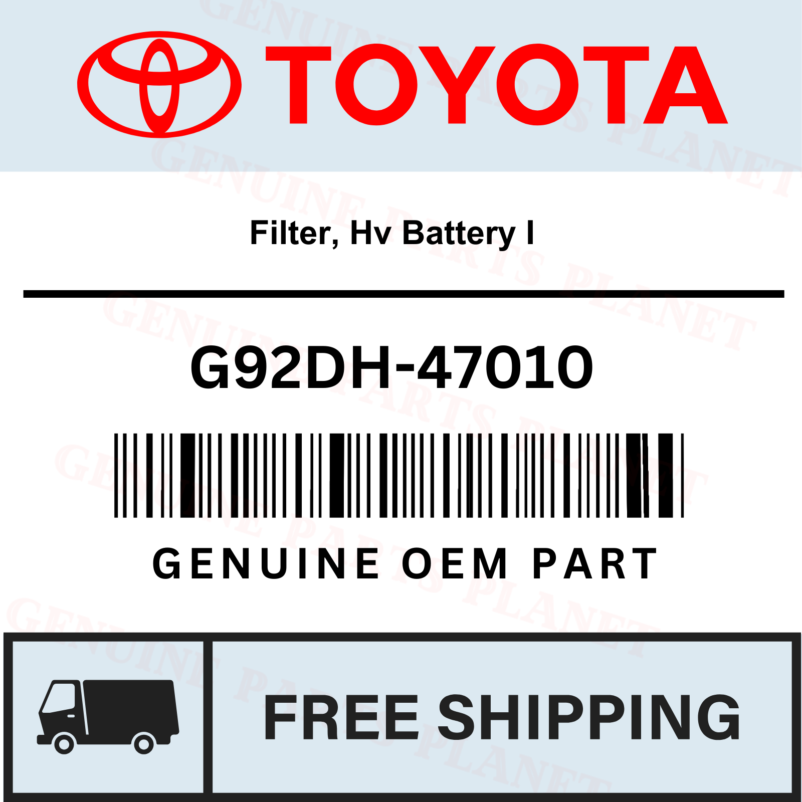 OEM GENUINE TOYOTA Filter, Hv Battery I - G92DH-47010 - Walmart.com