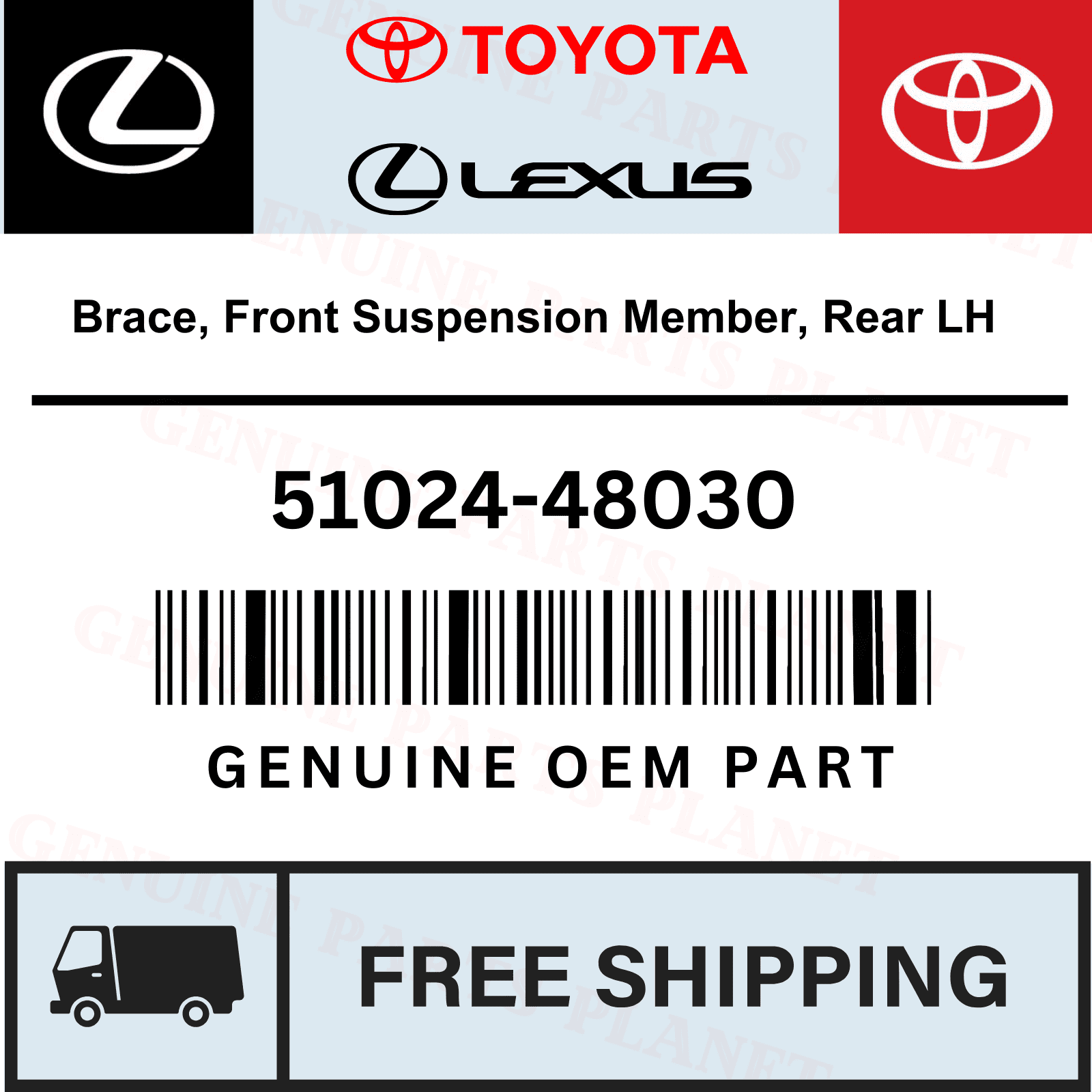 OEM GENUINE TOYOTA Highlander 2003-2007 Brace, Front Suspension Member ...