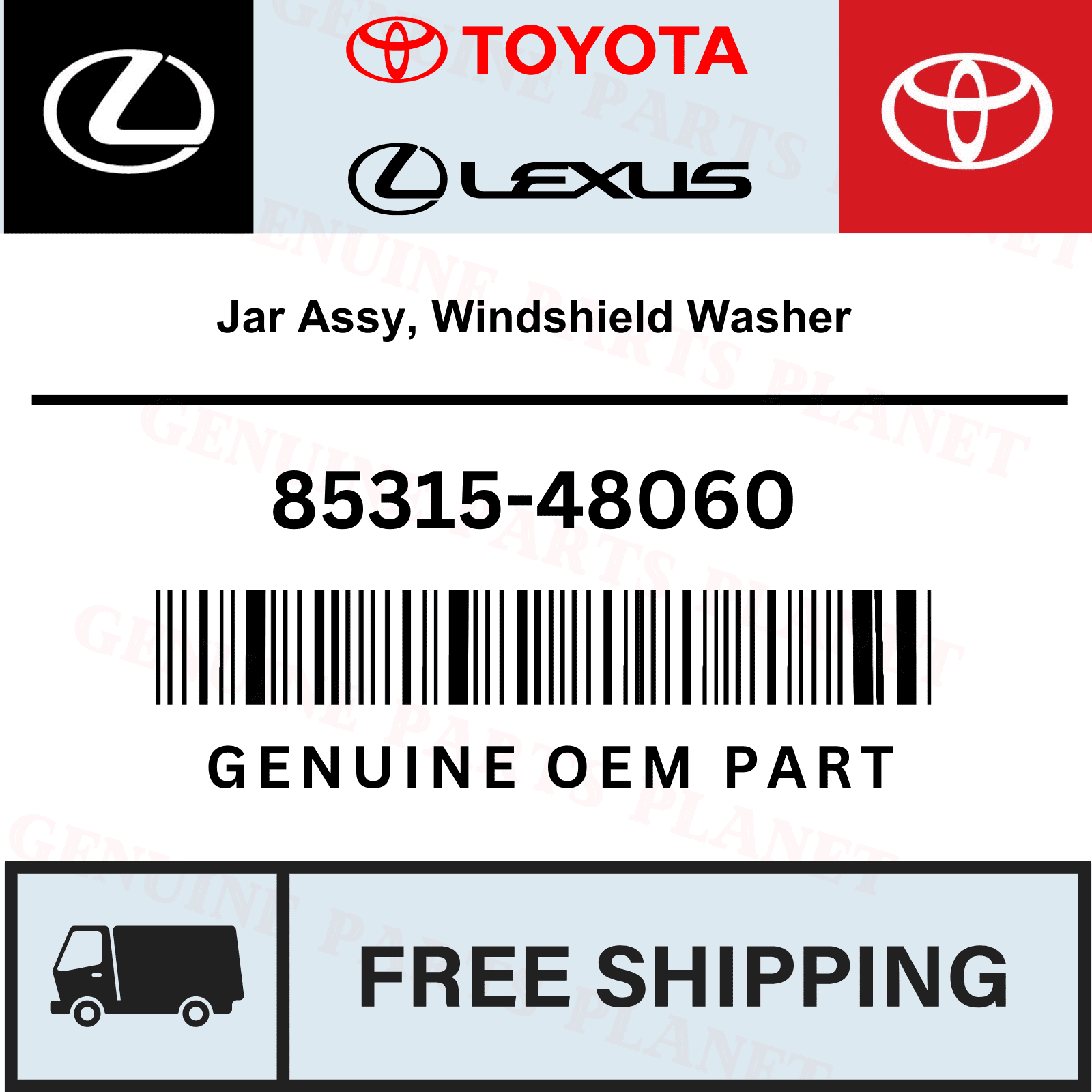 OEM GENUINE TOYOTA Highlander 2003-2007 Jar Assy, Windshield Washer ...