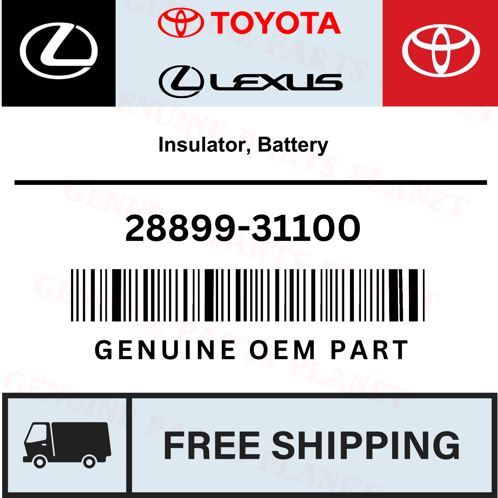 OEM GENUINE TOYOTA Highlander 2010-2019 Insulator, Battery - 28899 ...