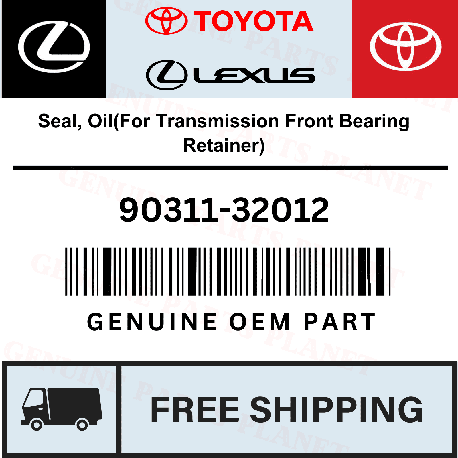 OEM GENUINE TOYOTA & LEXUS 1985-2008 Seal, Oil(For Transmission Front ...