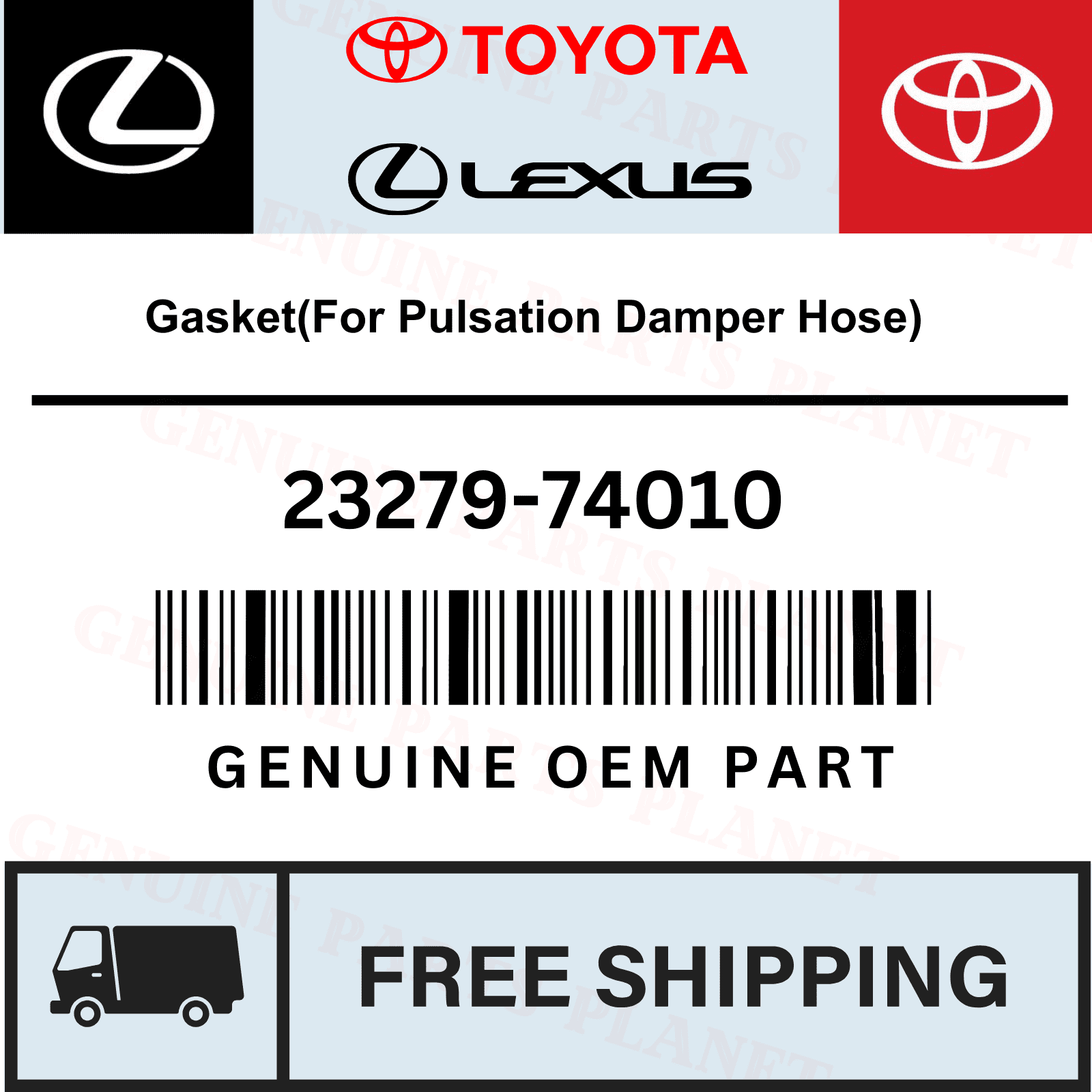 OEM GENUINE TOYOTA & LEXUS 1995-2004 Gasket(For Pulsation Damper Hose ...
