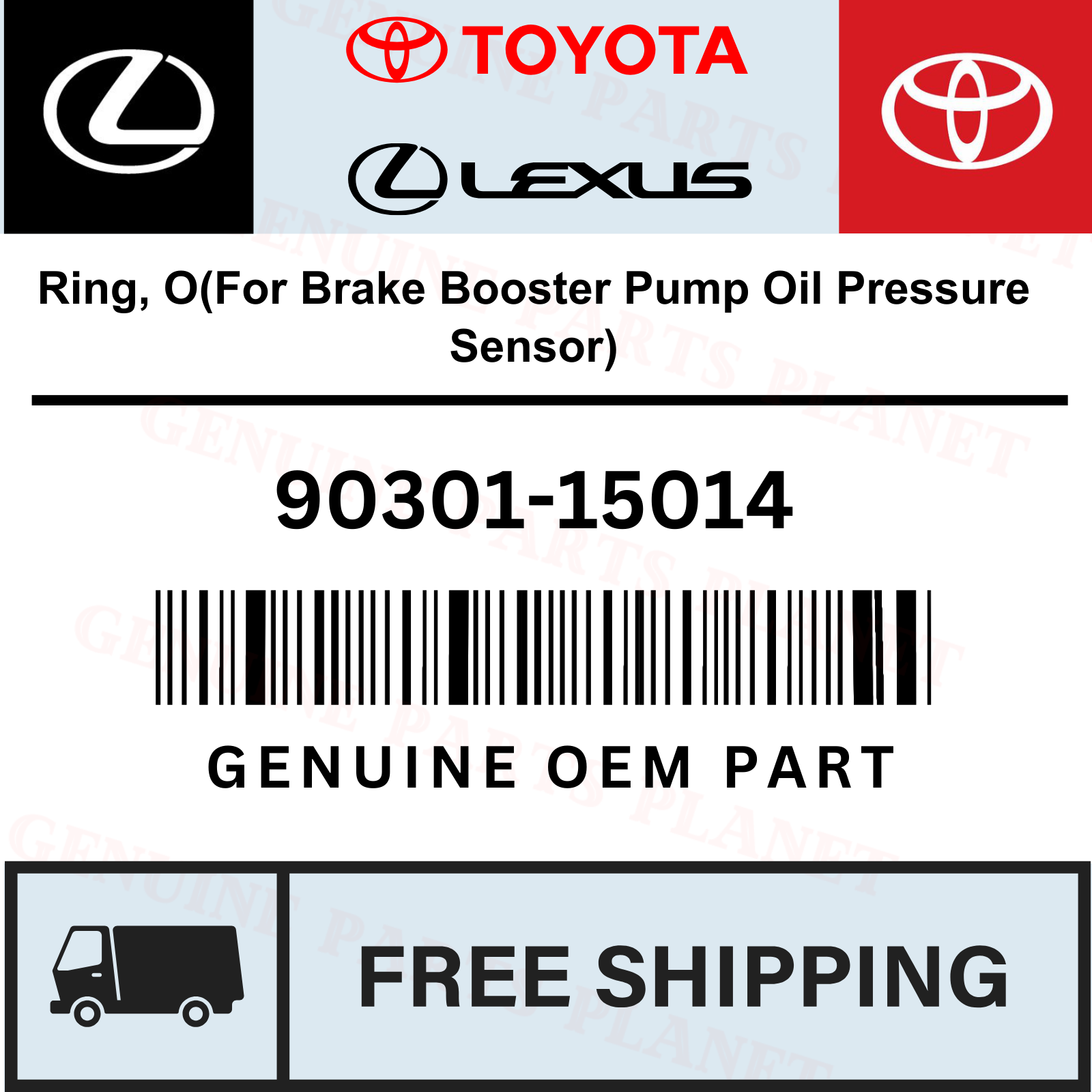 OEM GENUINE TOYOTA & LEXUS 1998-2007 Ring, O(For Brake Booster Pump Oil ...