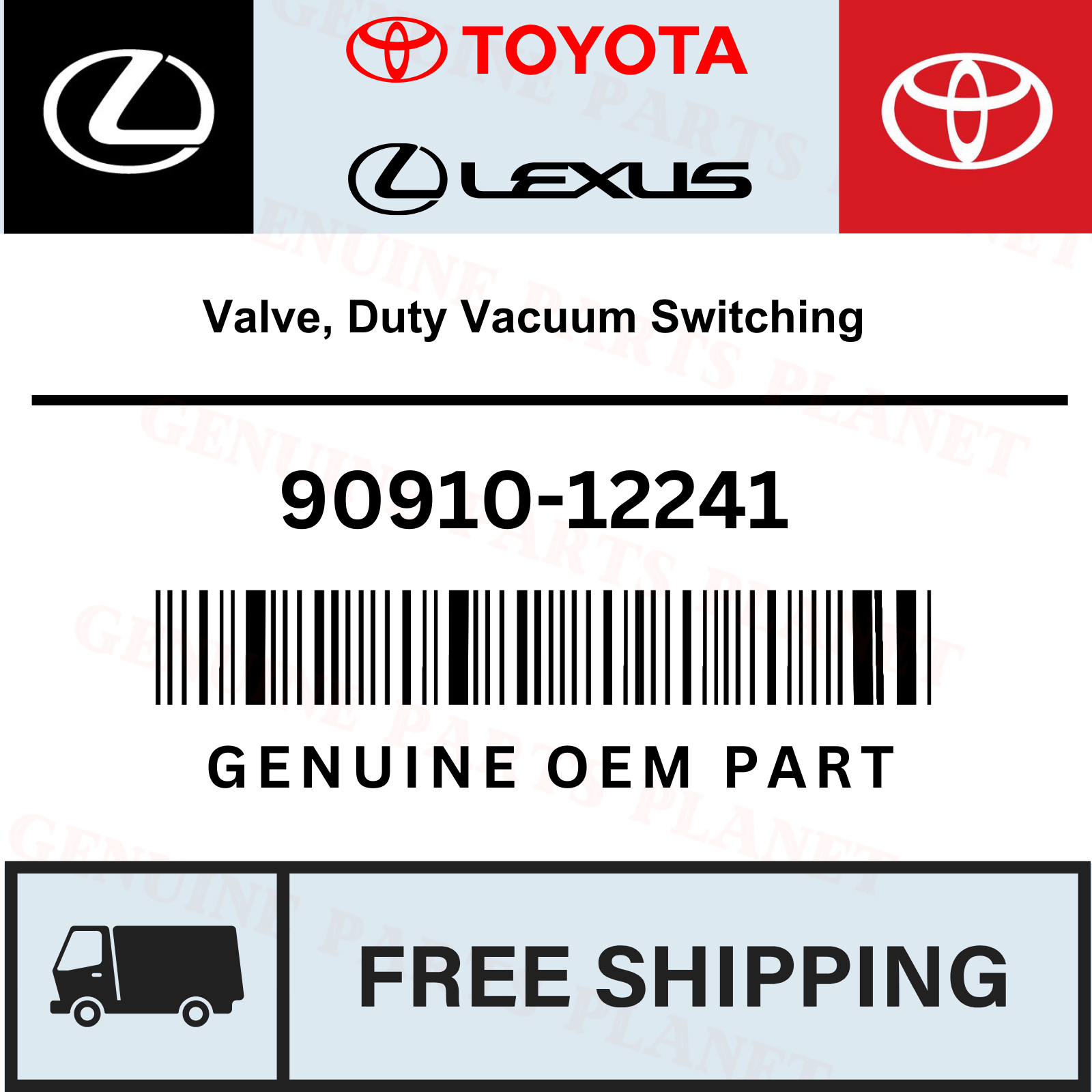 OEM GENUINE TOYOTA & LEXUS 2000-2004 Valve, Duty Vacuum Switching ...