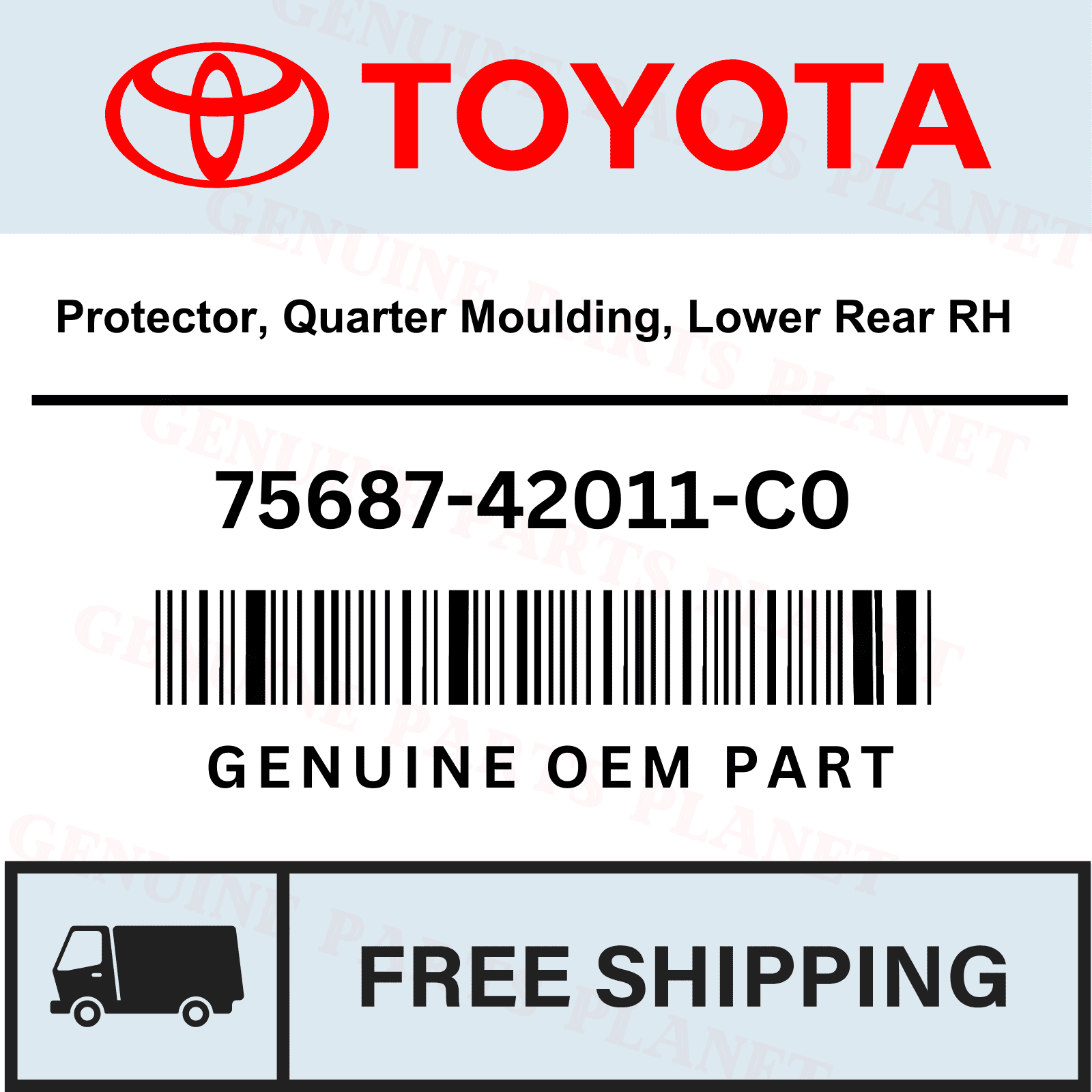 OEM GENUINE TOYOTA RAV4 2001-2005 Protector, Quarter Moulding, Lower ...