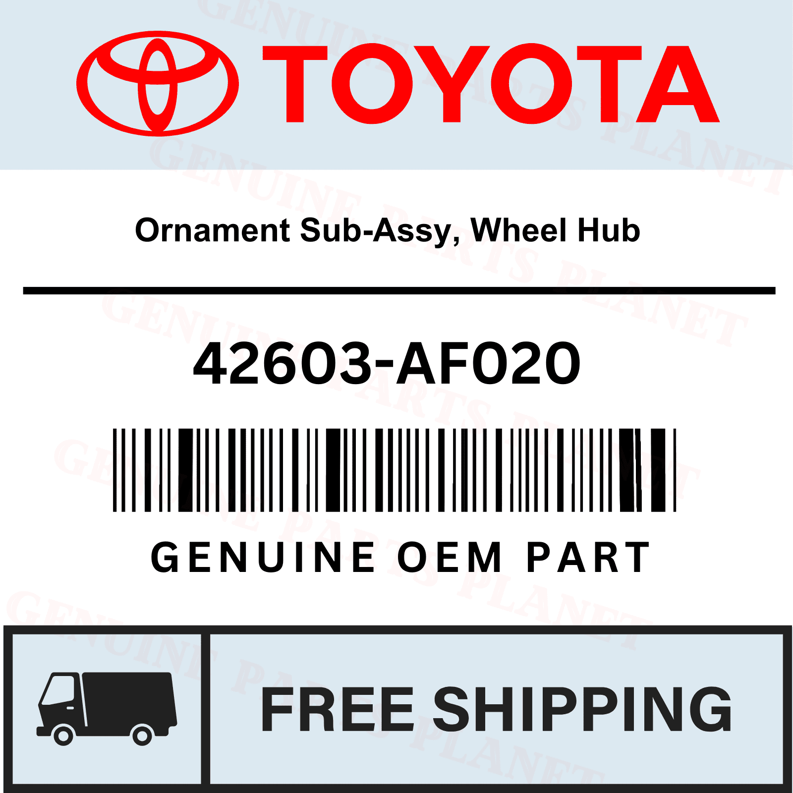 OEM GENUINE TOYOTA Tundra 2002-2006 Ornament Sub-Assy, Wheel Hub ...